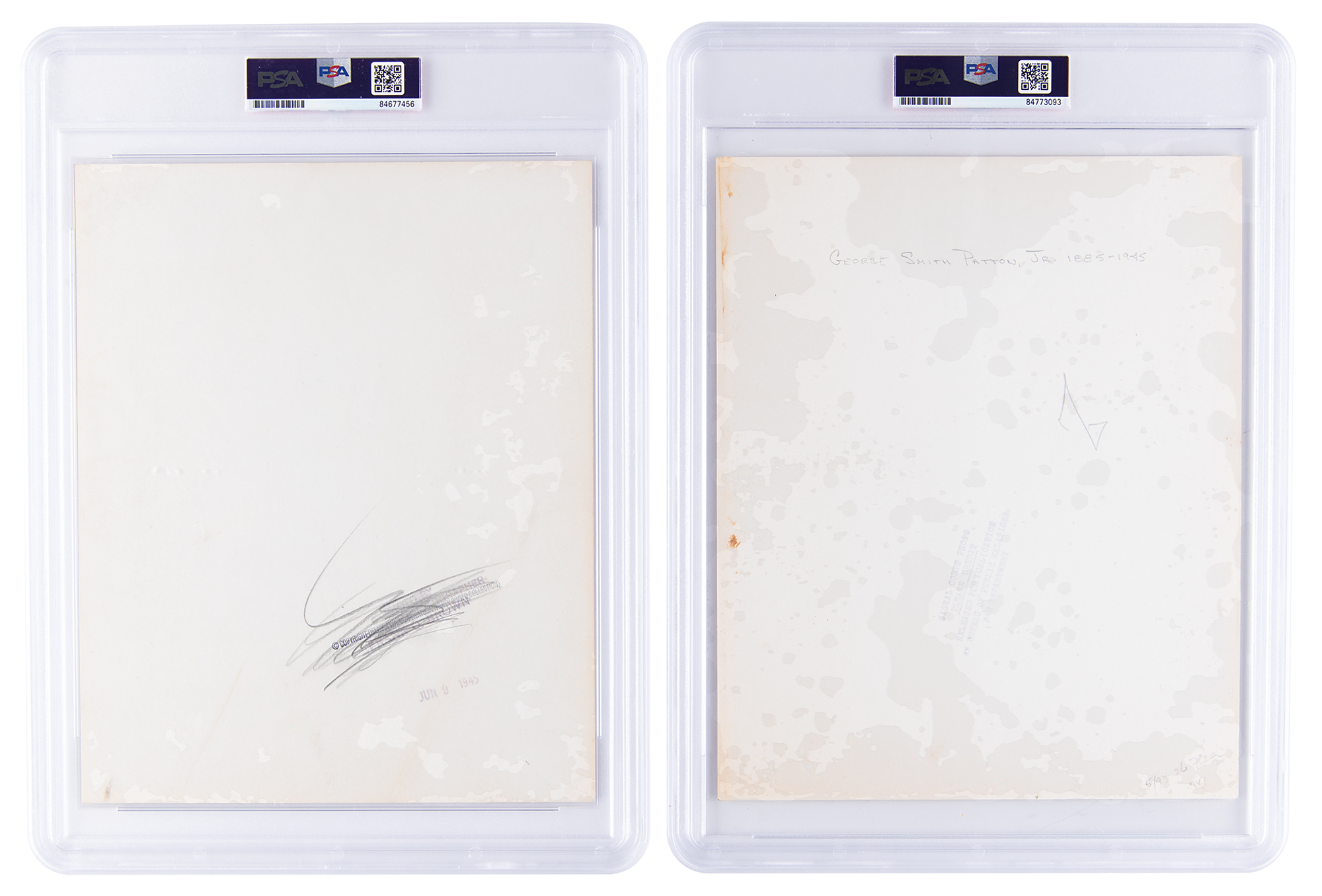 George S. Patton (2) Original 'Type I' Photographs | RR