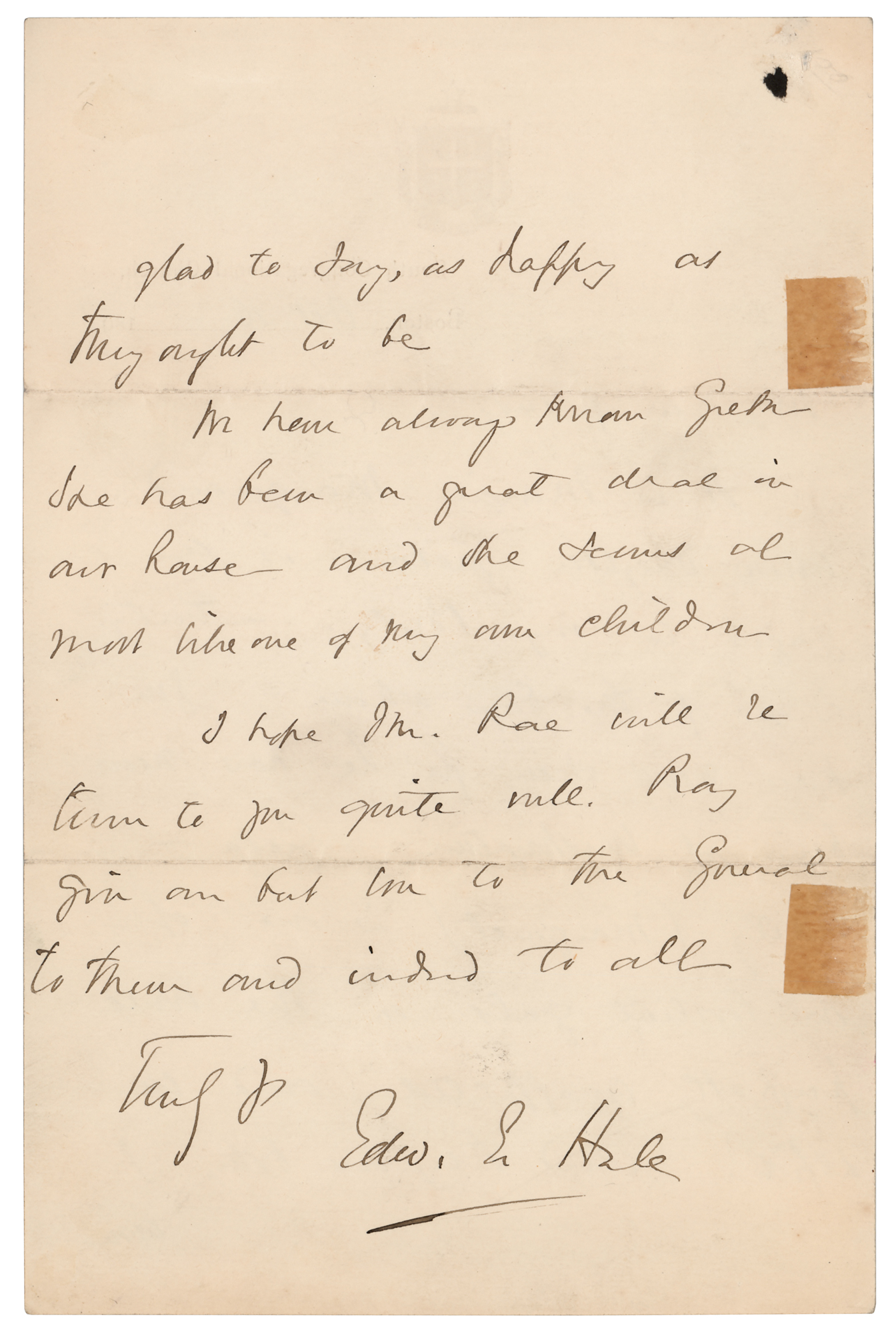 Edward Everett Hale Autograph Letter Signed | RR Auction