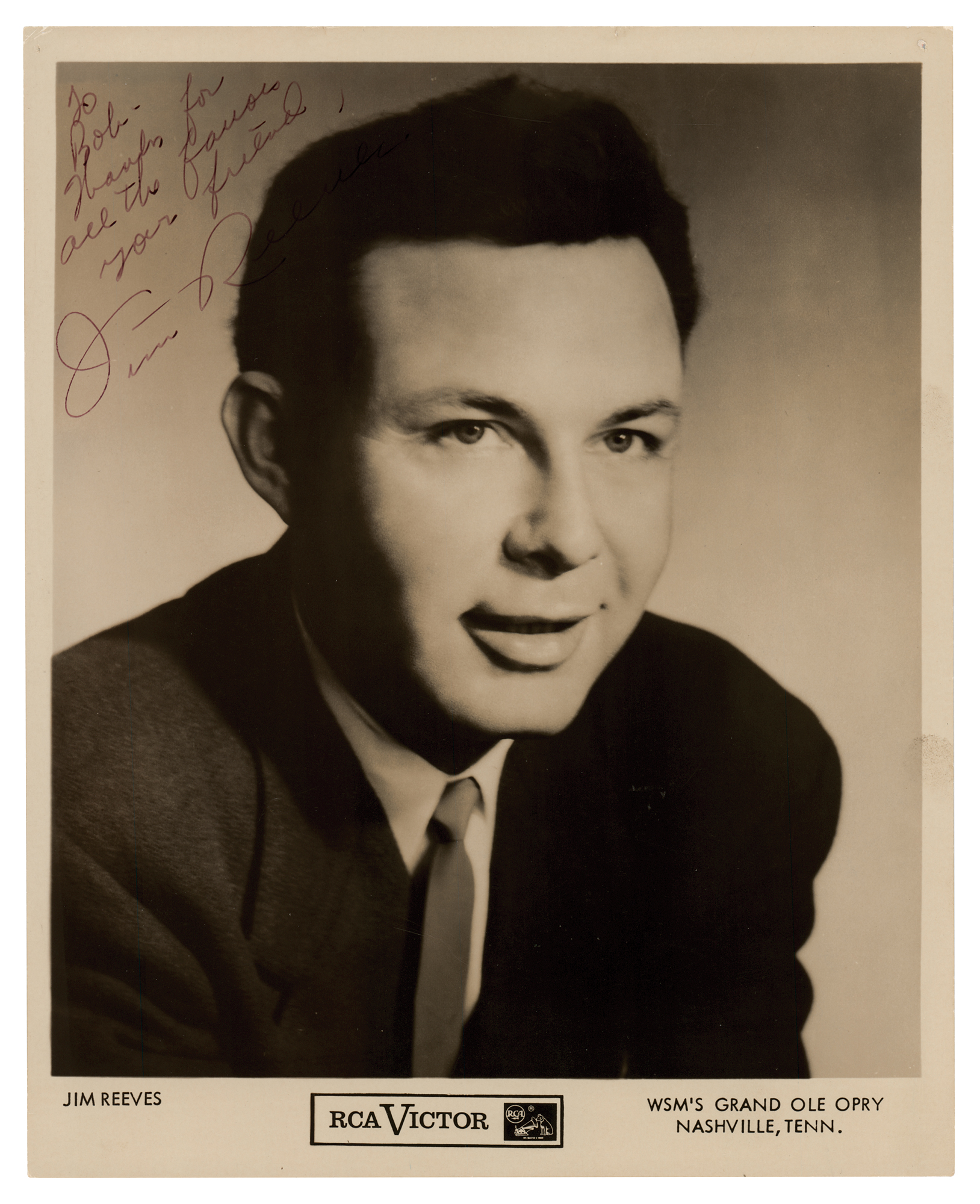 Jim Reeves Signed Photograph | RR Auction