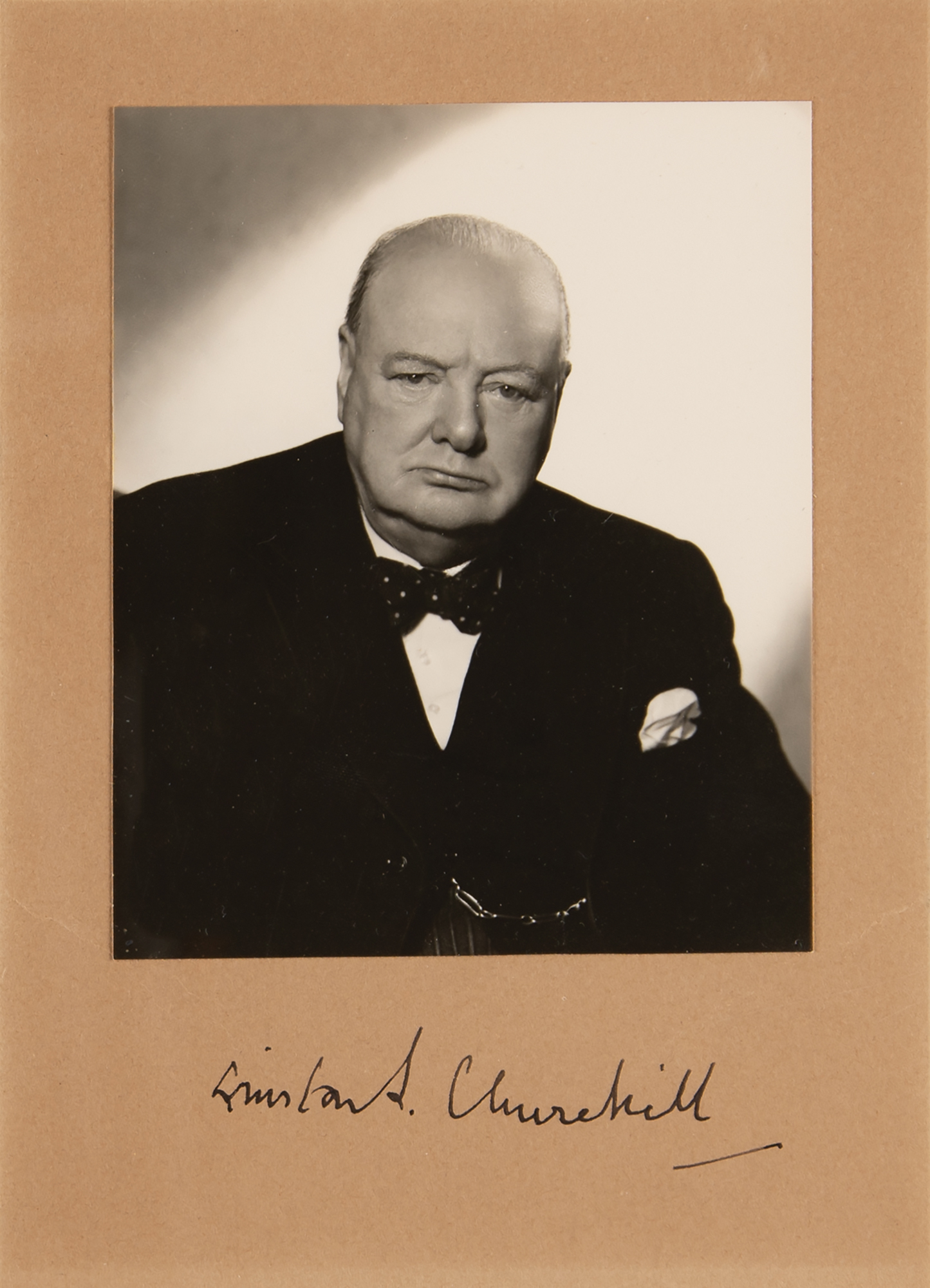 Winston Churchill Signed Photograph by Vivienne of London | RR Auction