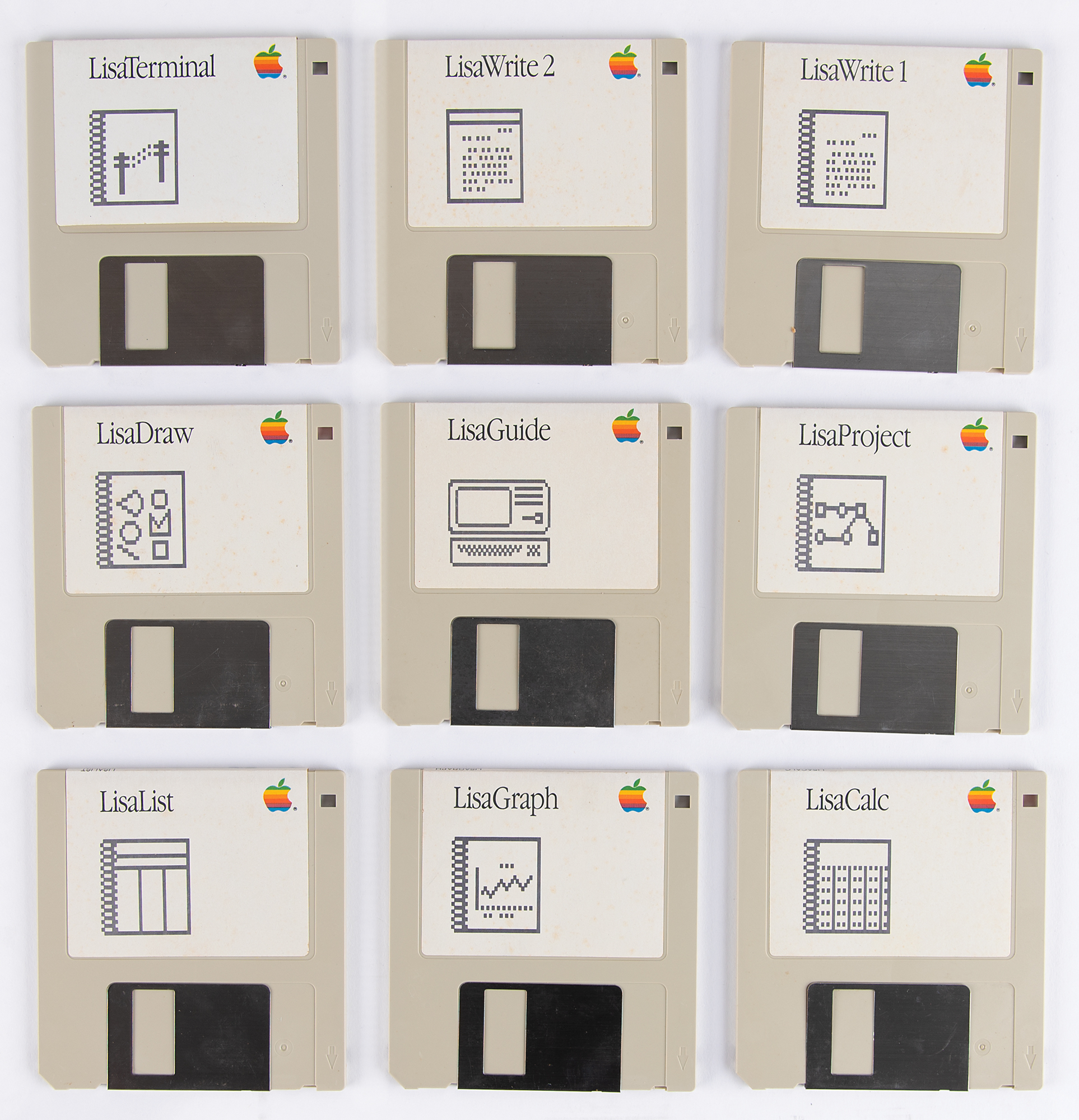 Apple Lisa Software Suite including Pascal, with 5.25" and