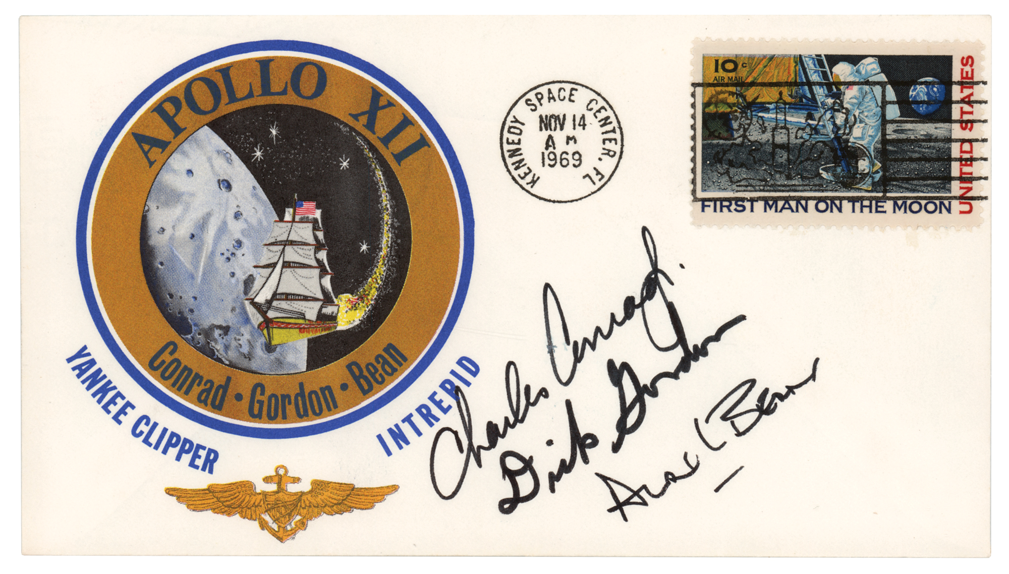 Apollo 12 Signed 'Type 1' Insurance Cover | RR Auction