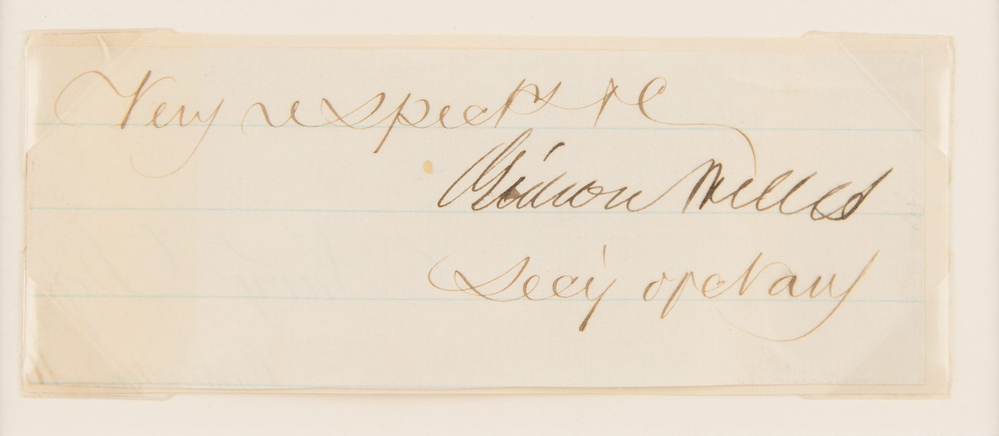 Gideon Welles Signature | RR Auction