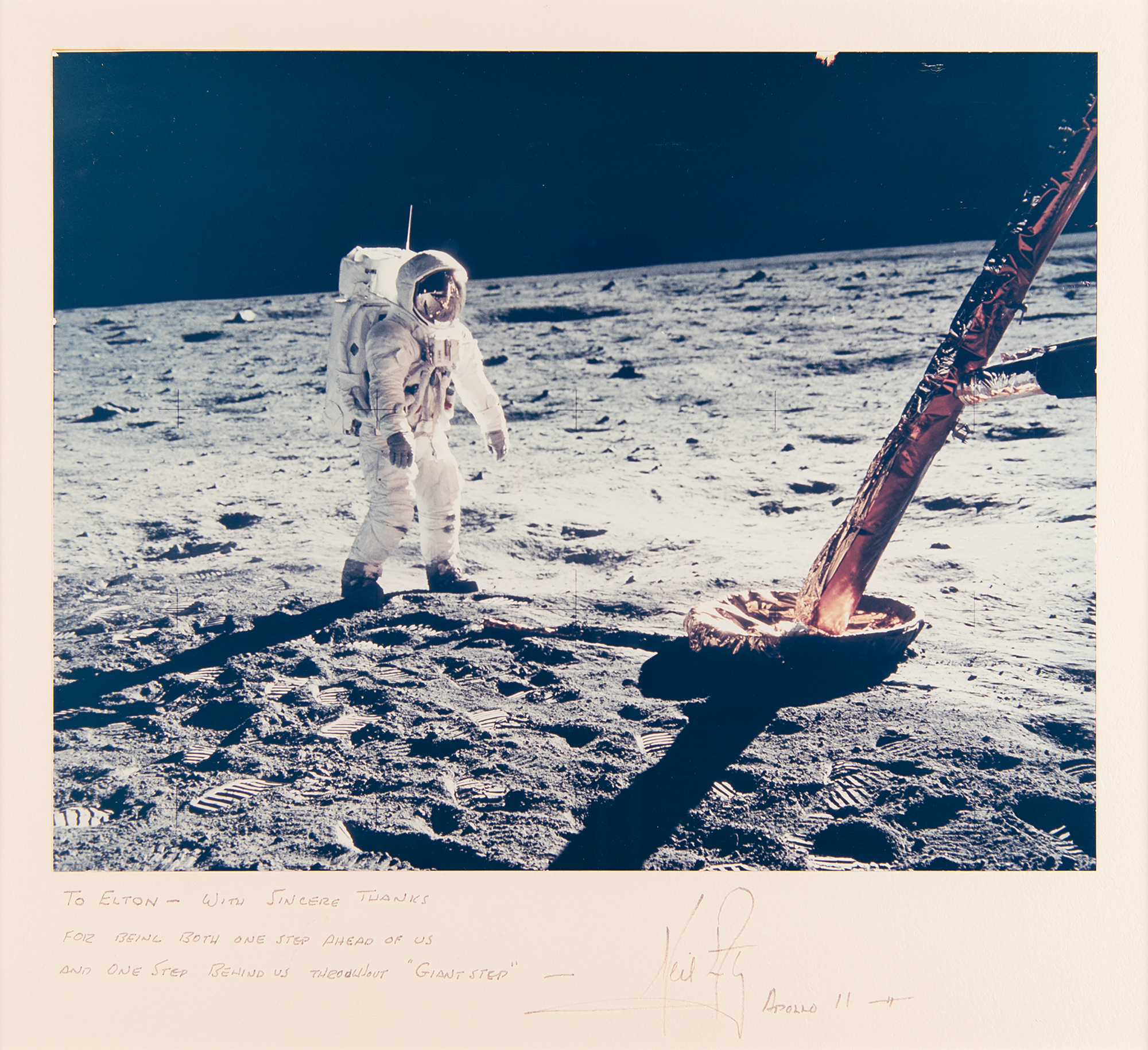 Apollo 11 Signed Photographs Presented to a Member of the 'Giant