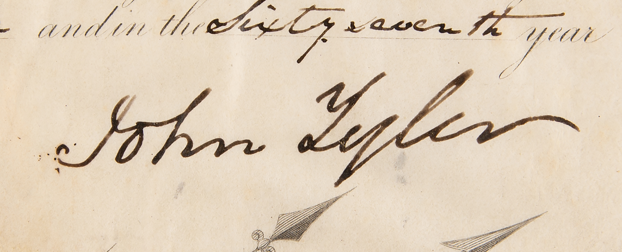 John Tyler Document Signed as President | RR Auction