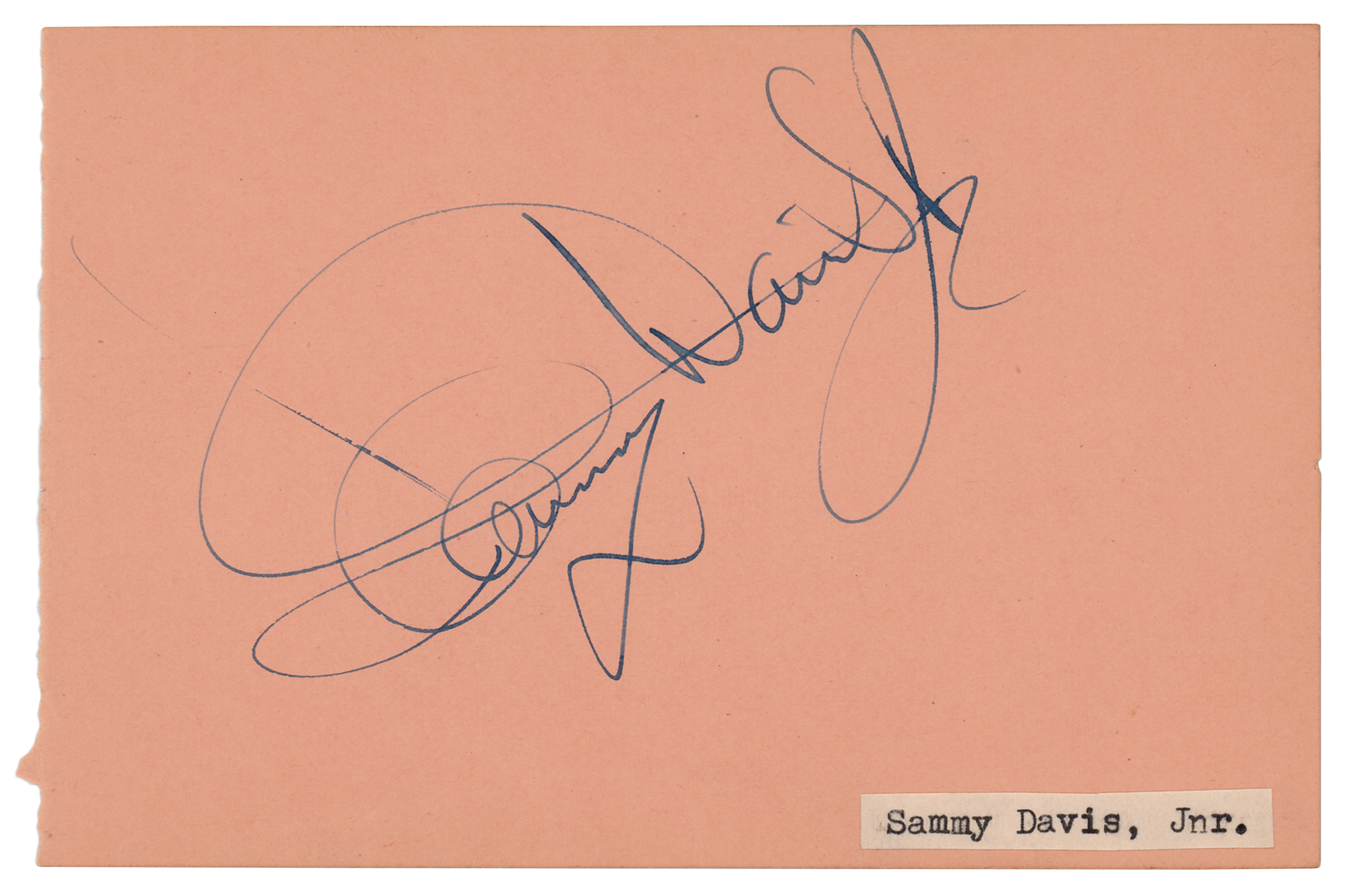 Sammy Davis, Jr. Signature | RR Auction