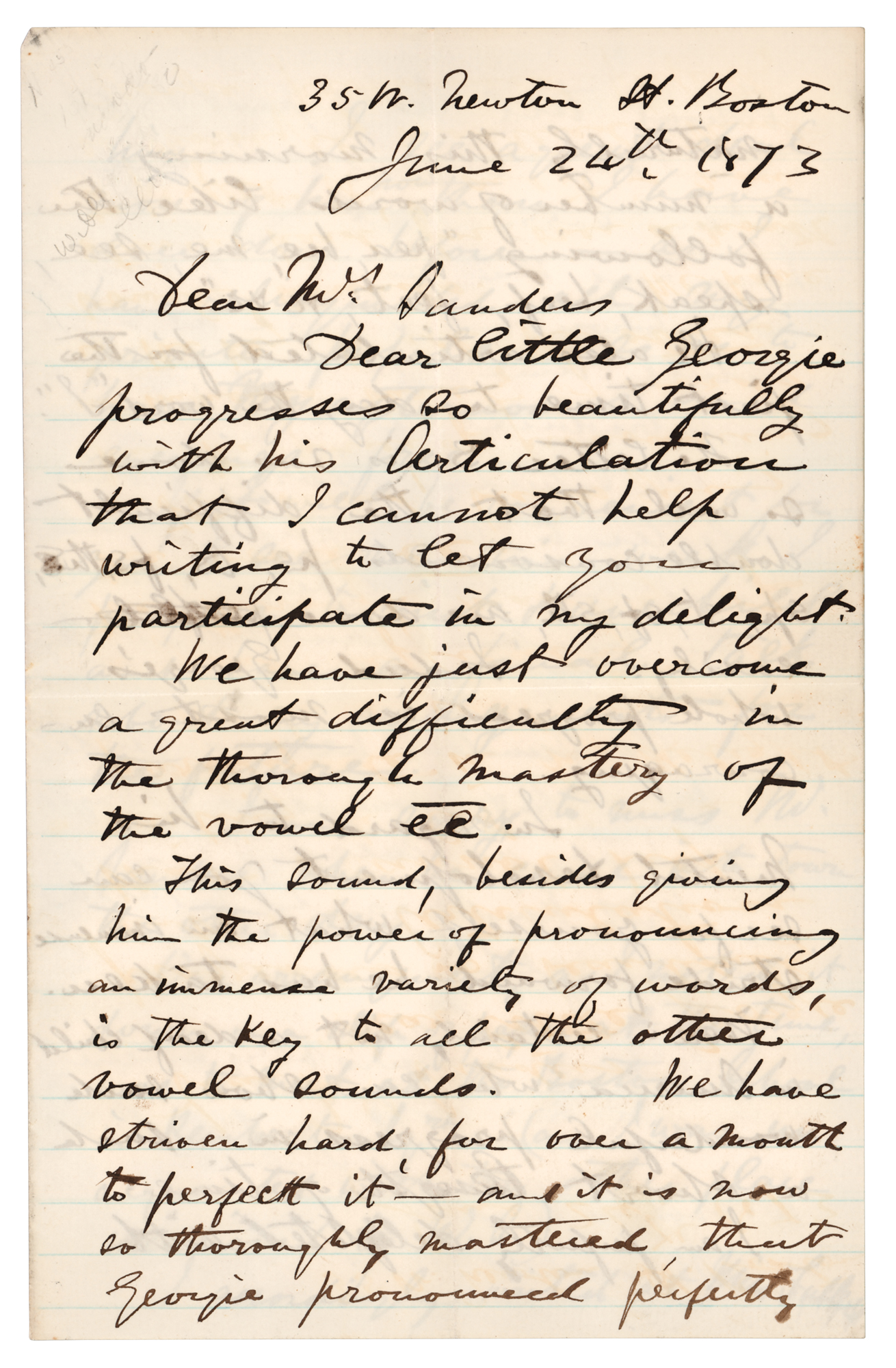 Alexander Graham Bell Autograph Letter Signed on Teaching Speech to