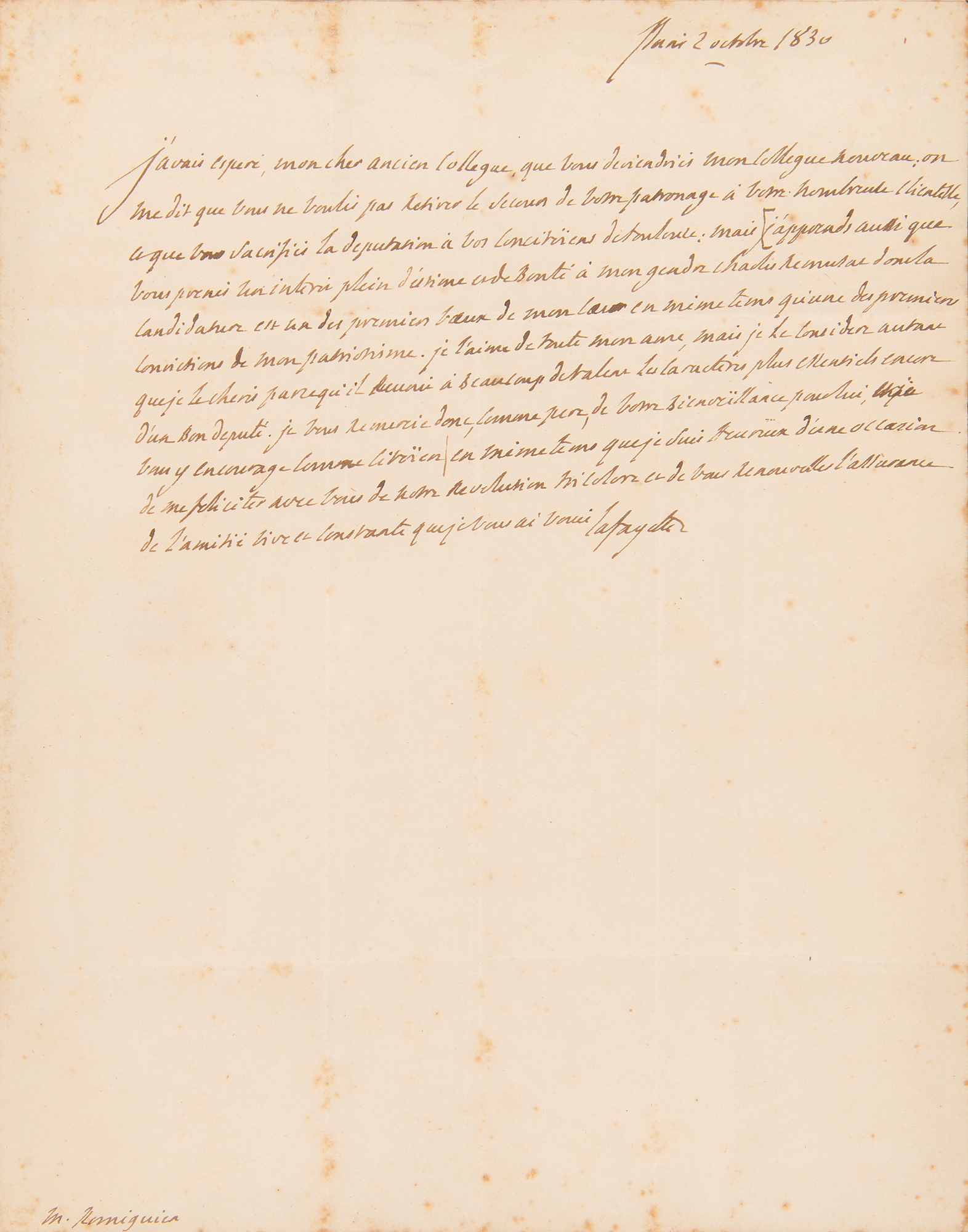 Marquis de Lafayette Autograph Letter Signed | RR Auction