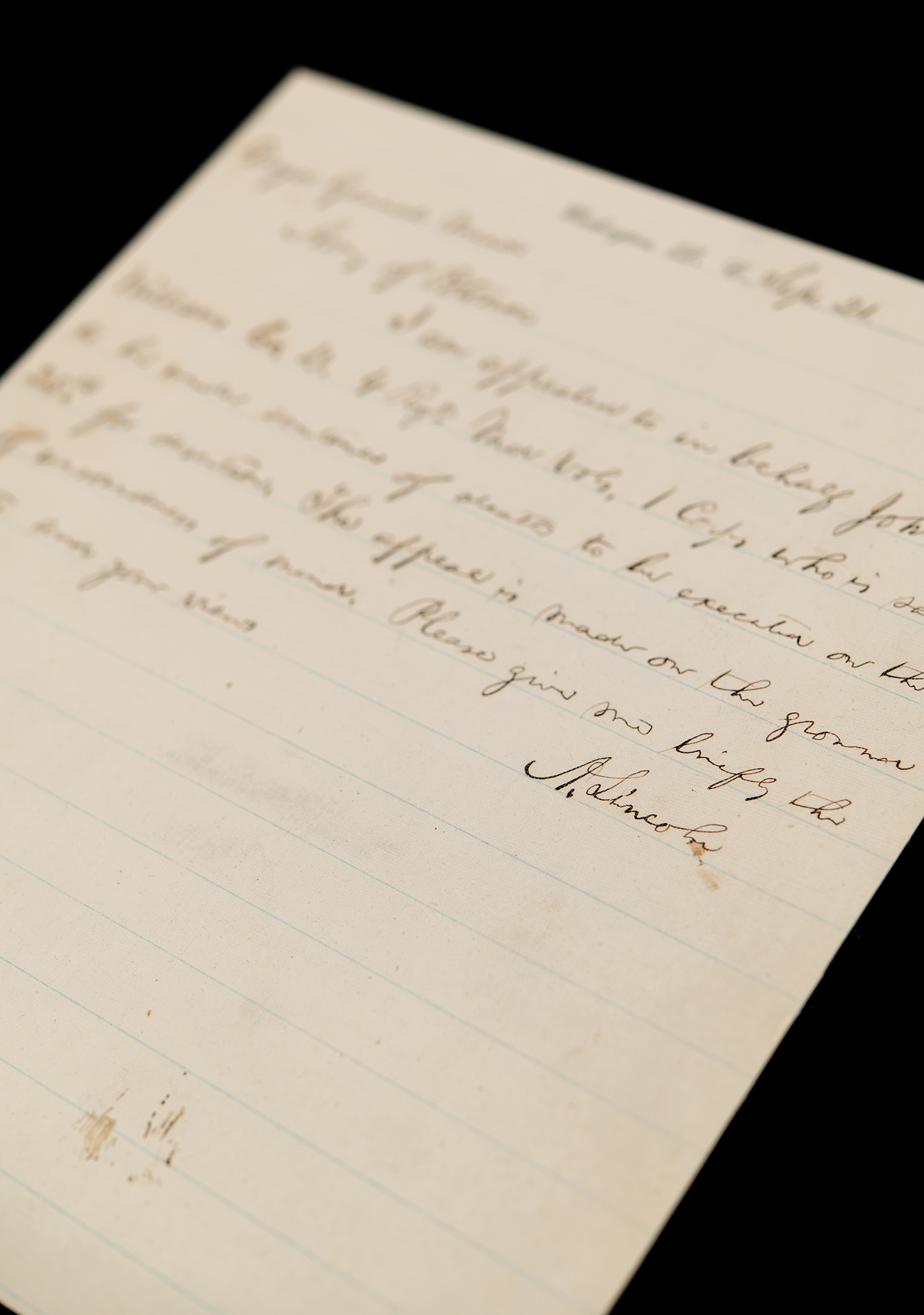 Abraham Lincoln Civil War-Dated Autograph Letter Signed as President