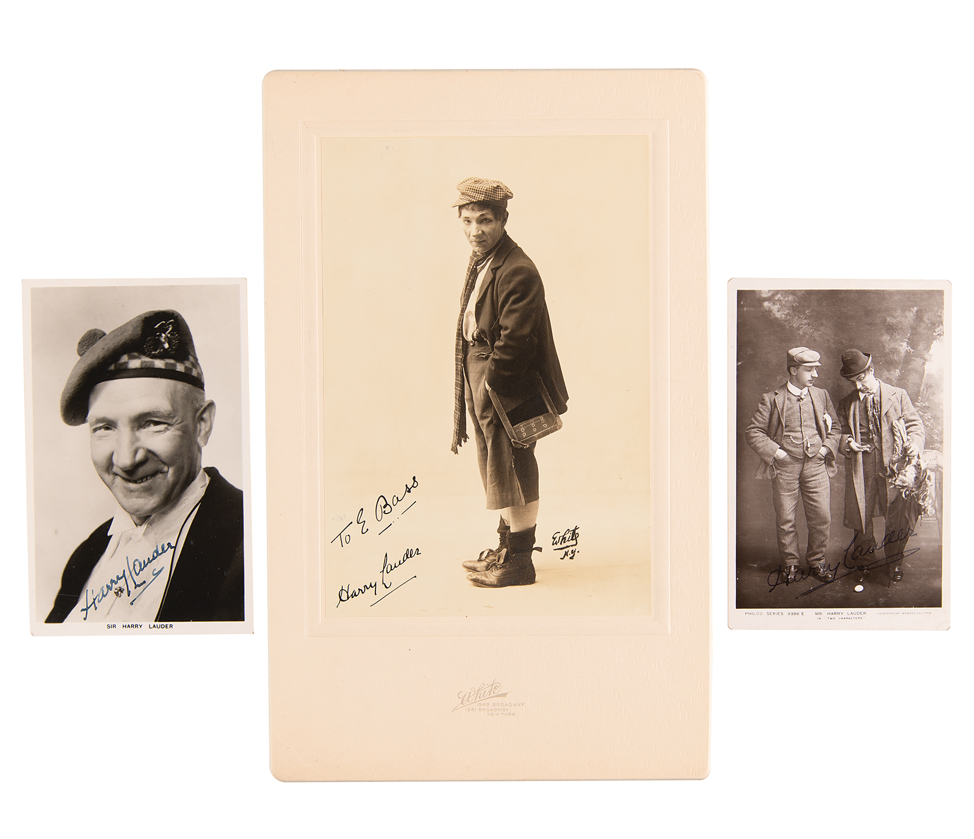 Harry Lauder (3) Signed Photographs | RR Auction