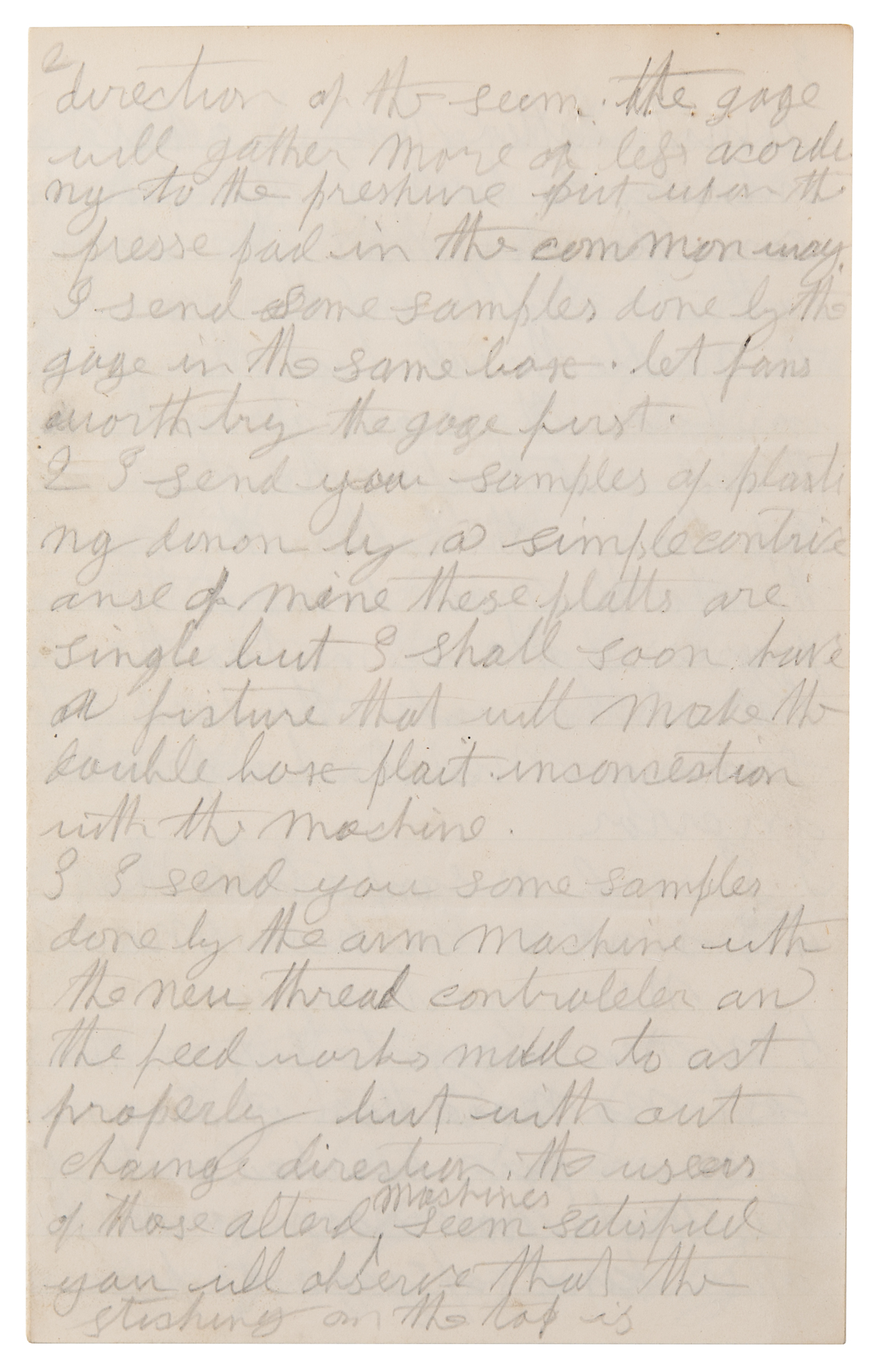 Isaac M. Singer Twice-Signed Autograph Letter on Sewing Machine