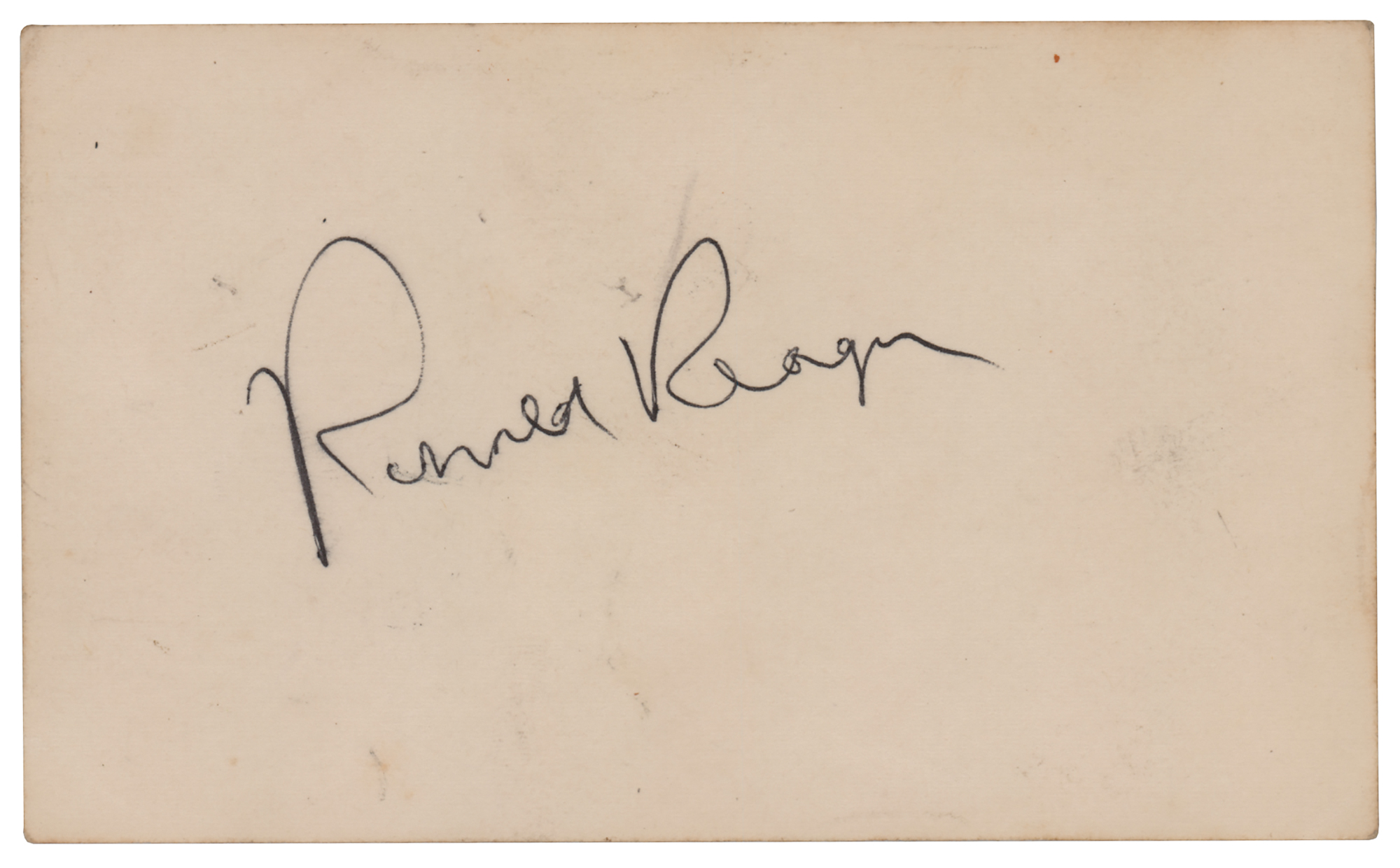Ronald Reagan Signature | RR Auction
