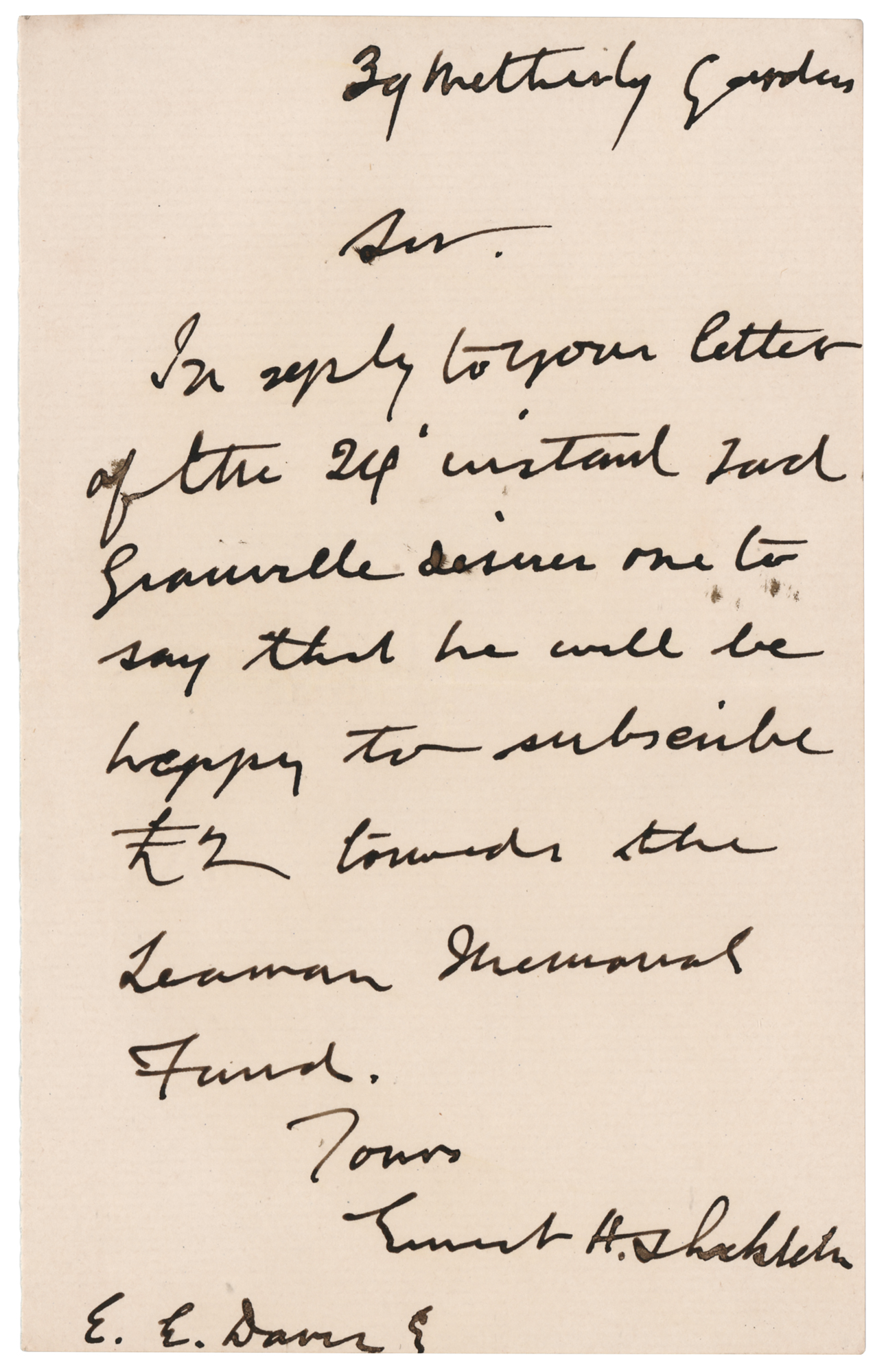 Ernest Shackleton Autograph Letter Signed | RR Auction