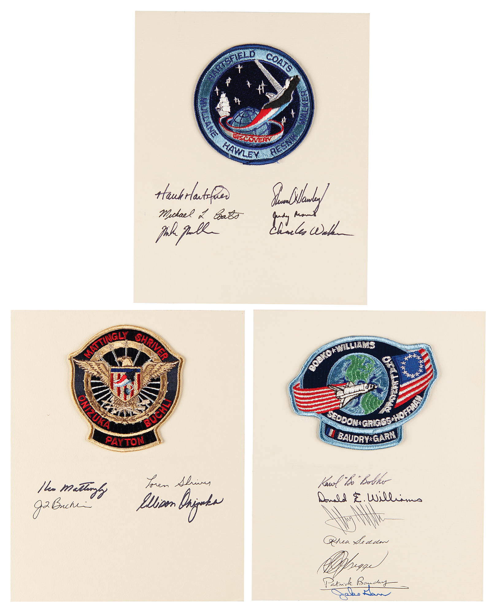 Space Shuttle Crew Signatures: STS-41-D, STS-51-C, and STS-51-D | RR