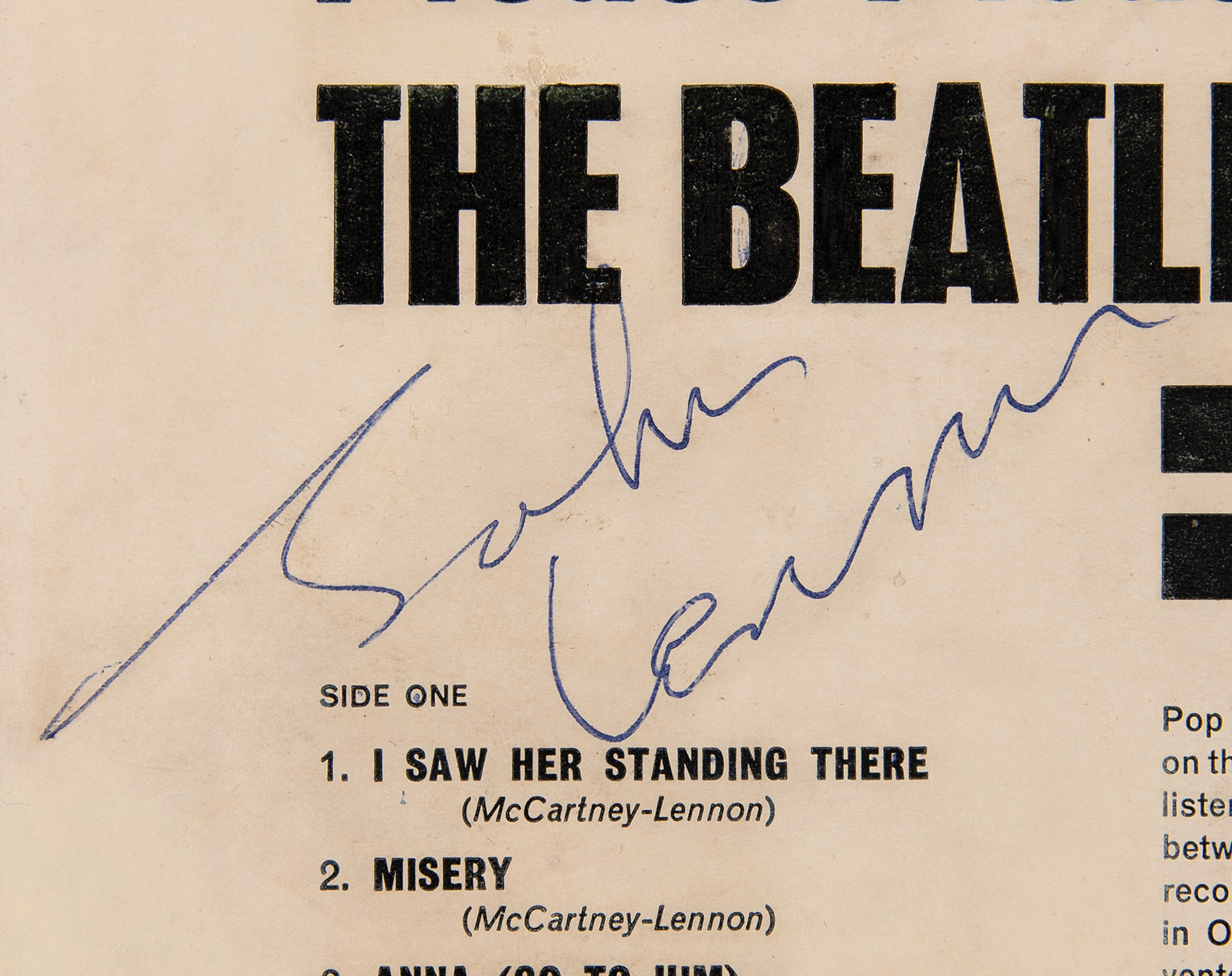 Beatles Signed Album - Rare First Pressing of Please Please Me | RR