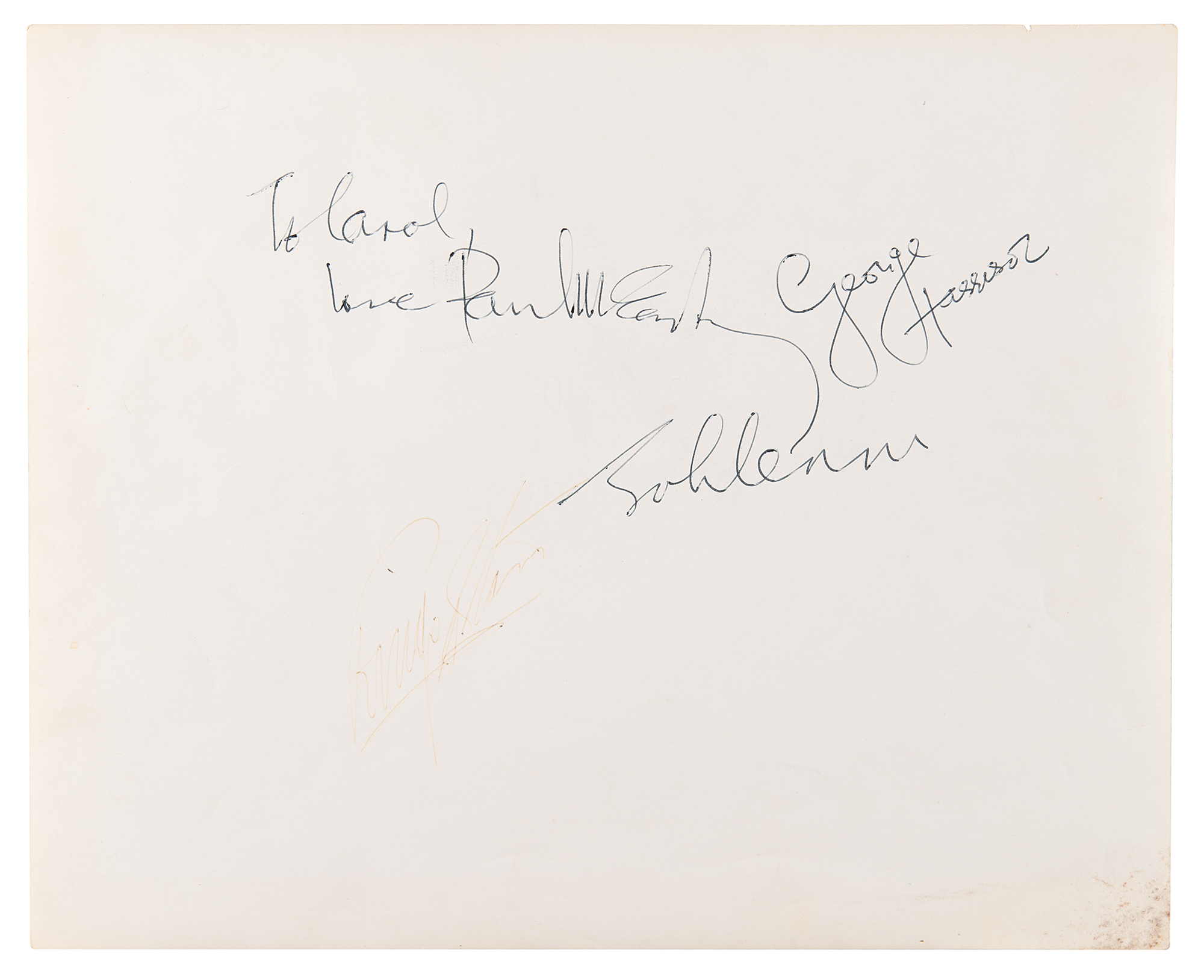 Beatles Signed Photograph - Pictured at London's Russell Square