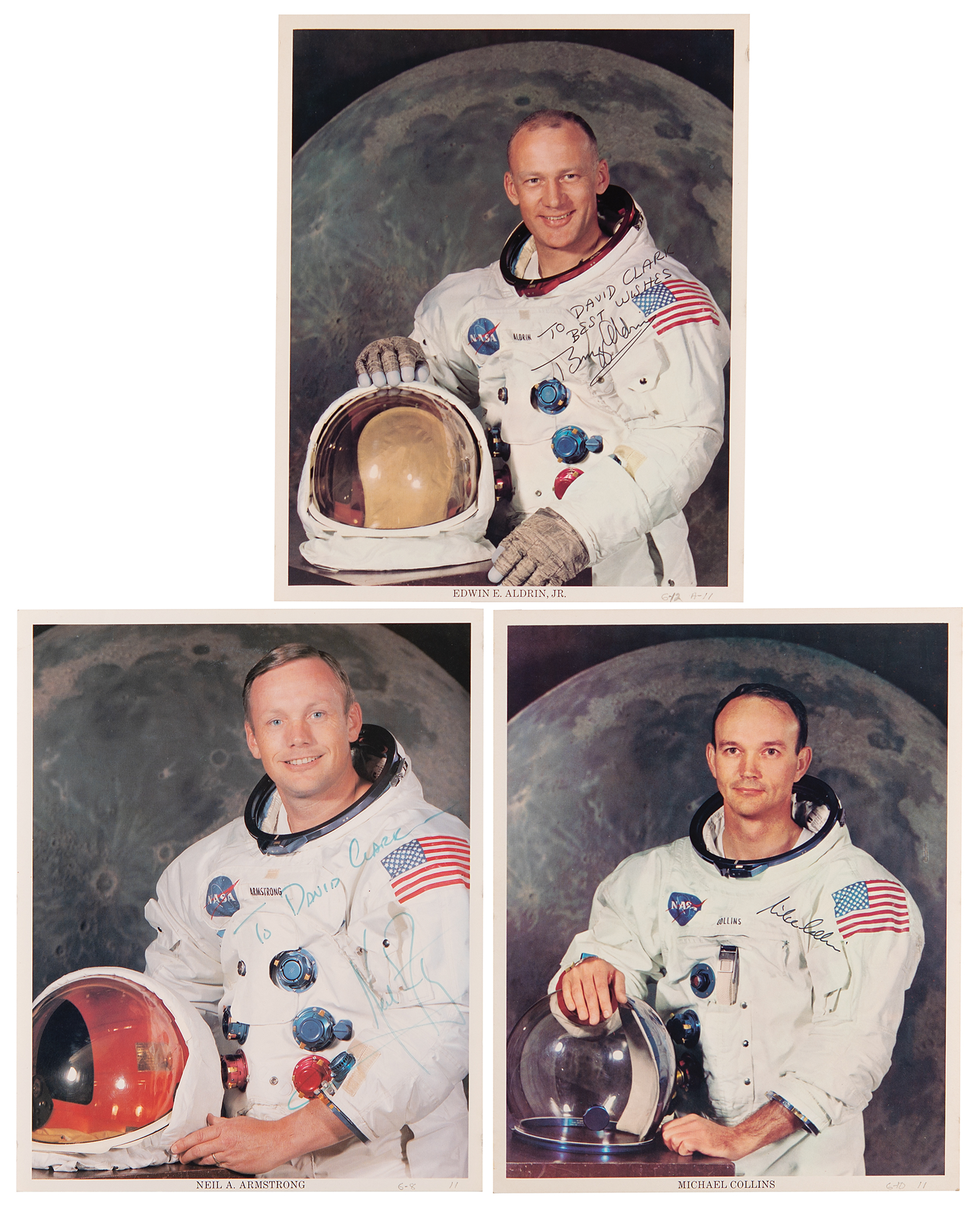 Apollo 11 (3) Signed Photographs | RR Auction