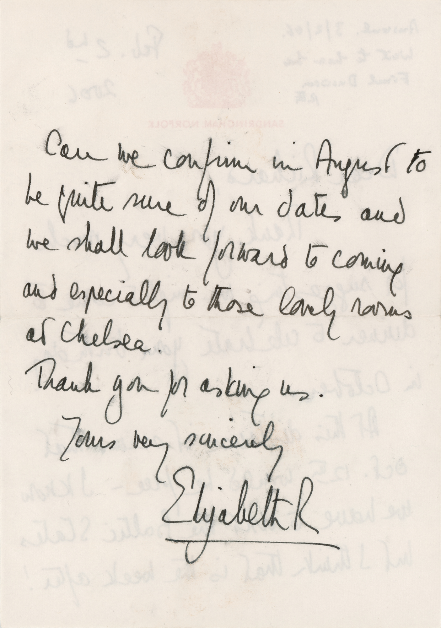 Queen Elizabeth II Autograph Letter Signed | RR Auction