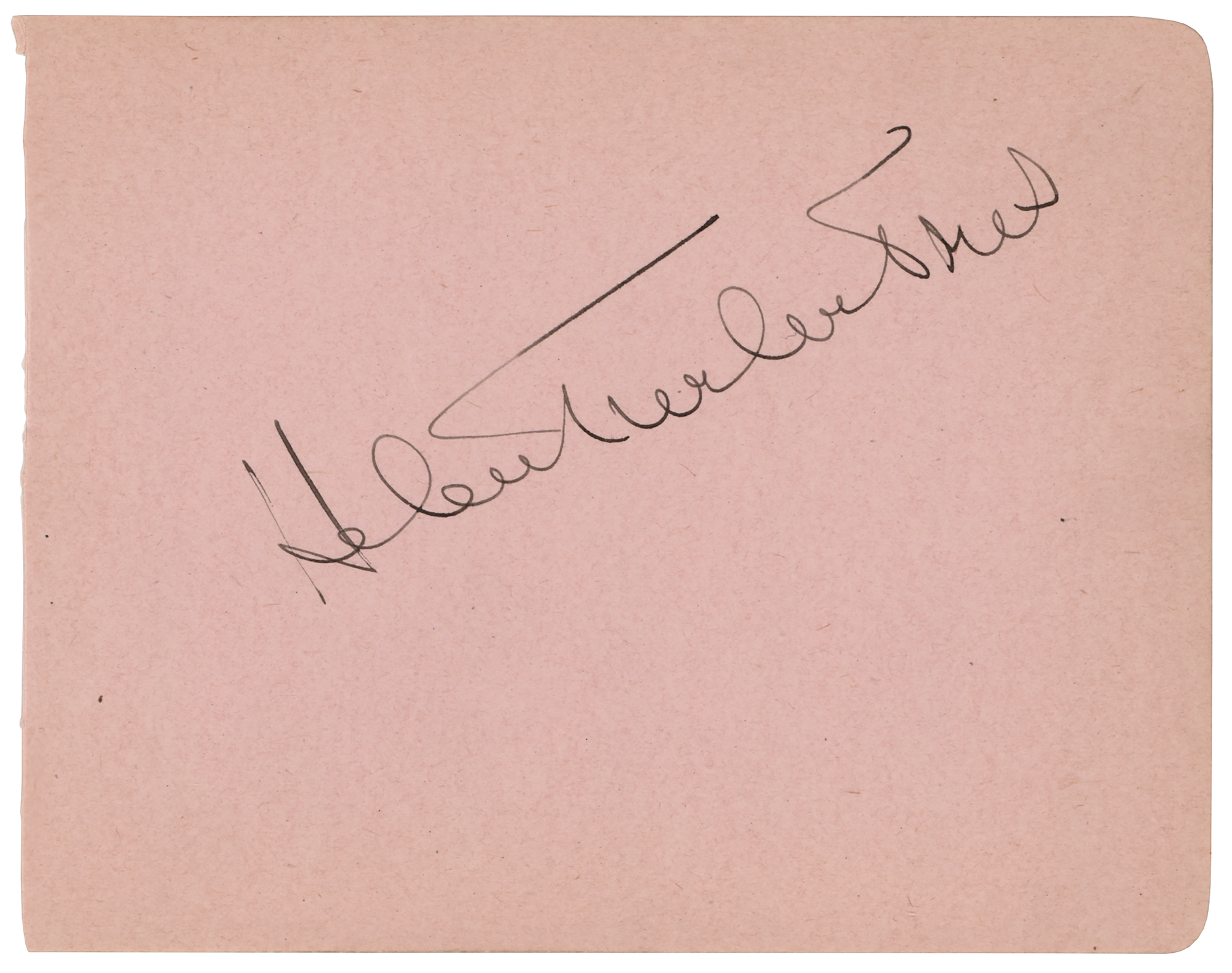 Helen Twelvetrees Signature | RR Auction