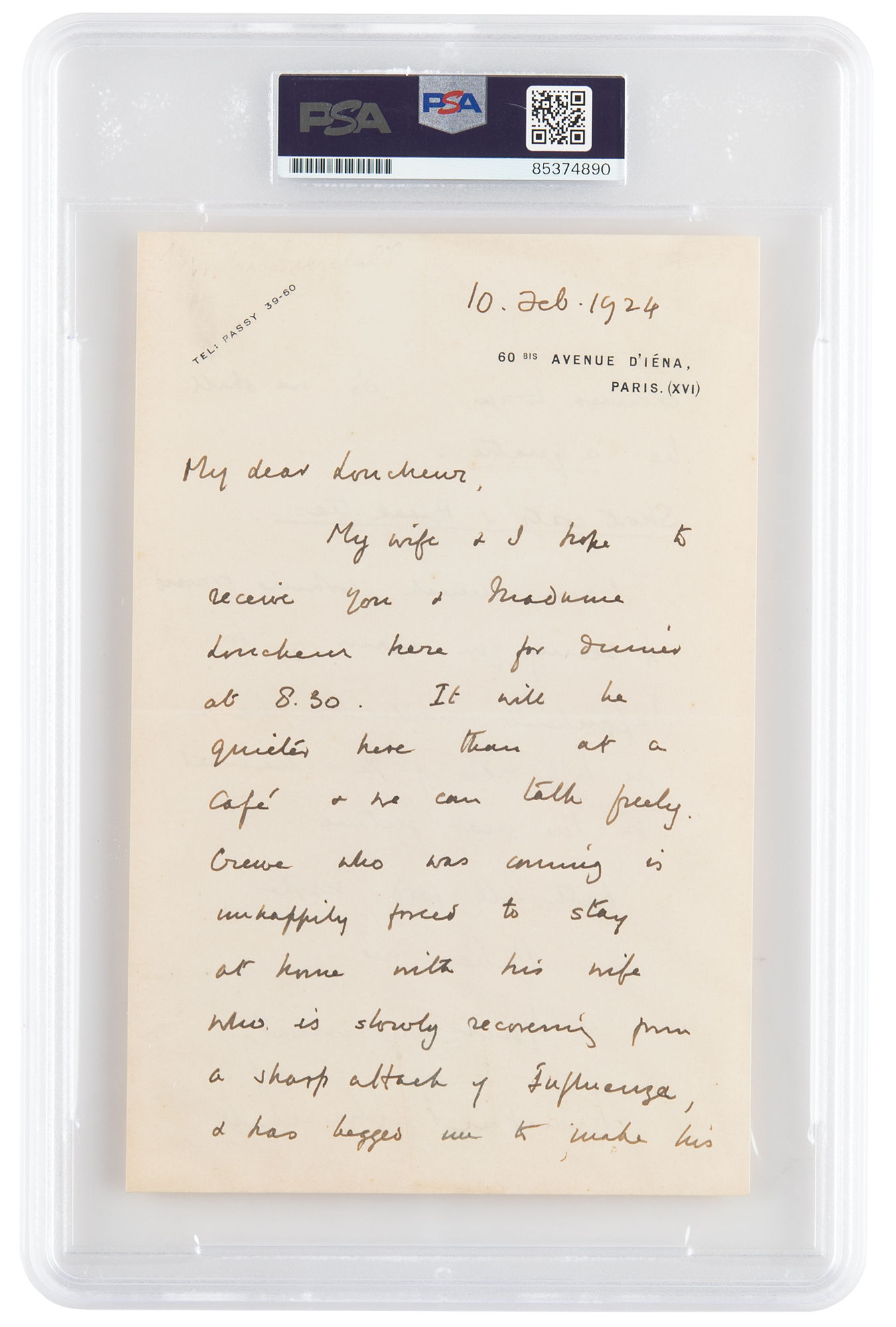 Winston Churchill Autograph Letter Signed, Predicting Political