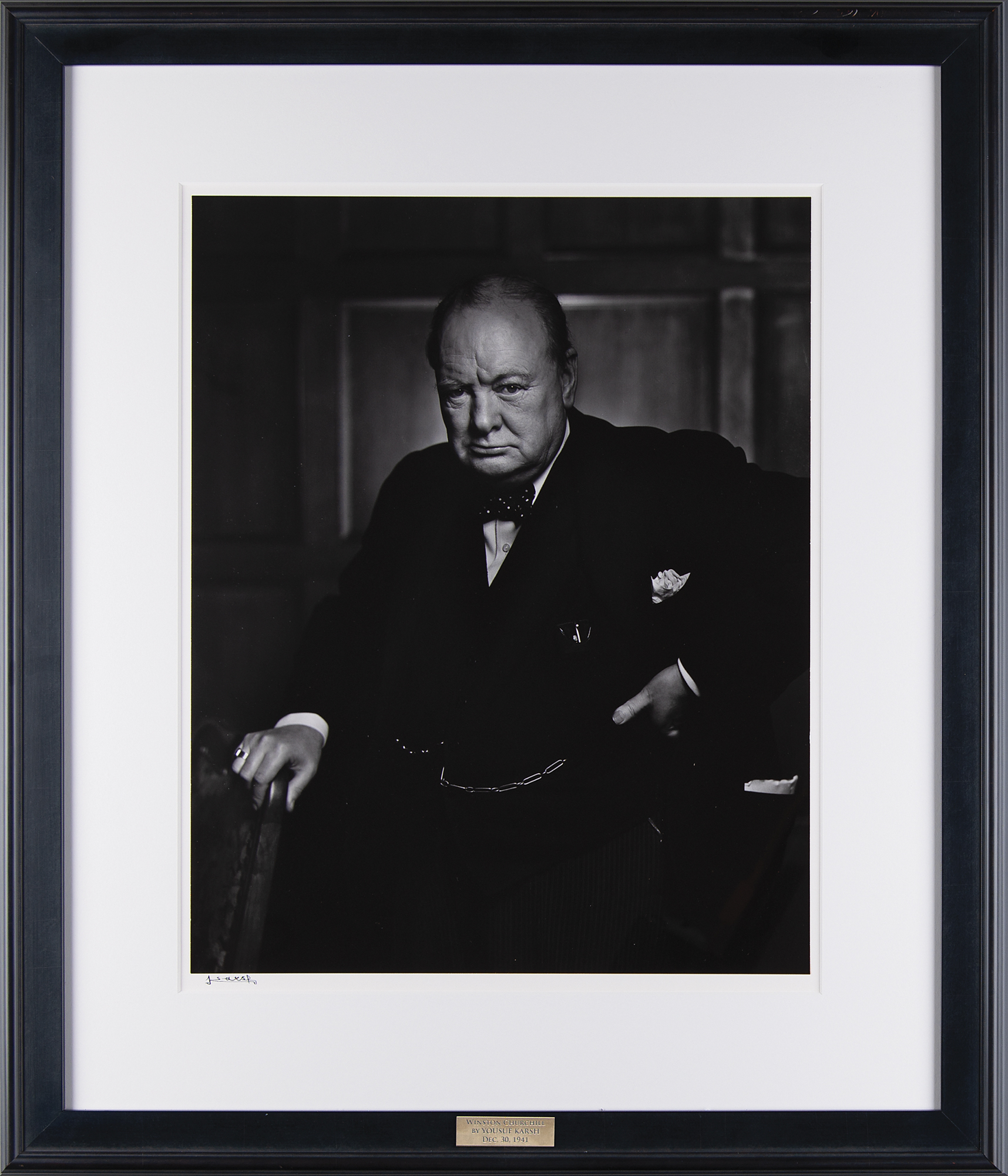 Winston Churchill Oversized Photograph Signed by Yousuf Karsh | RR