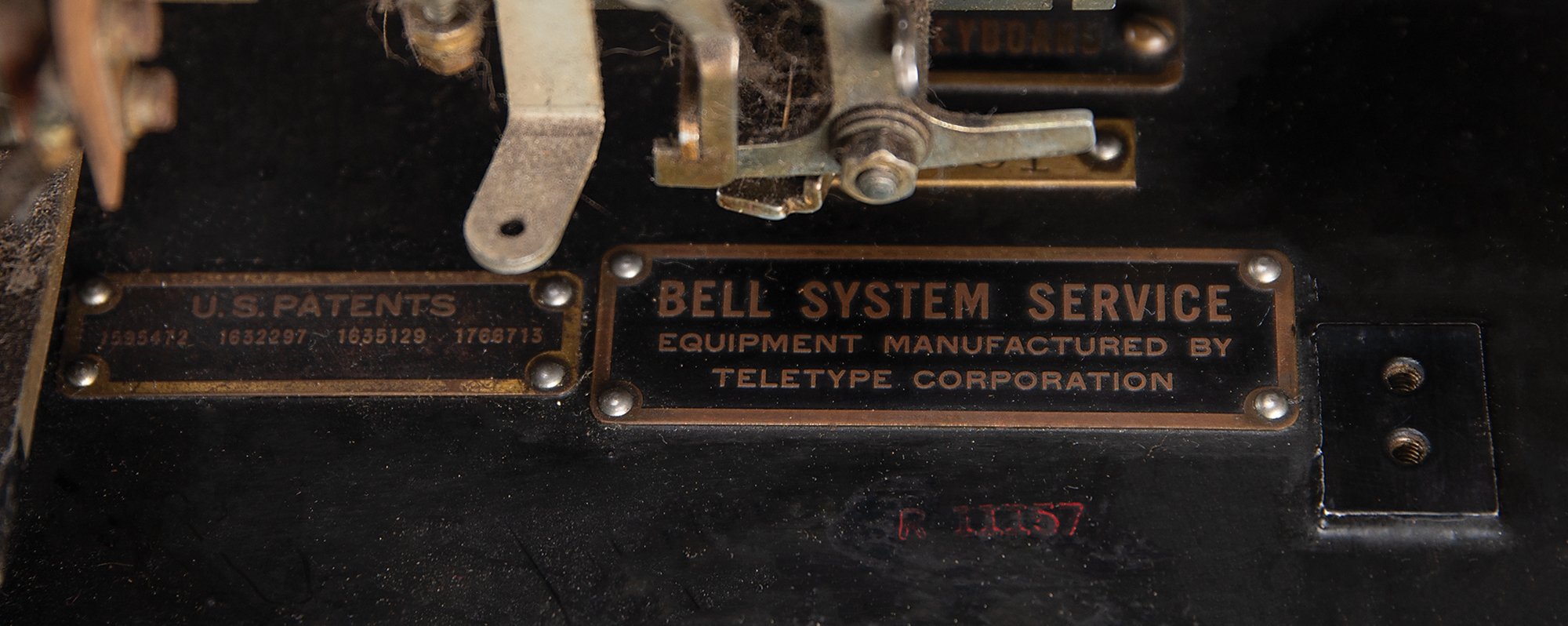 World War II Teletype Archive with Model 15 Printer, Covering