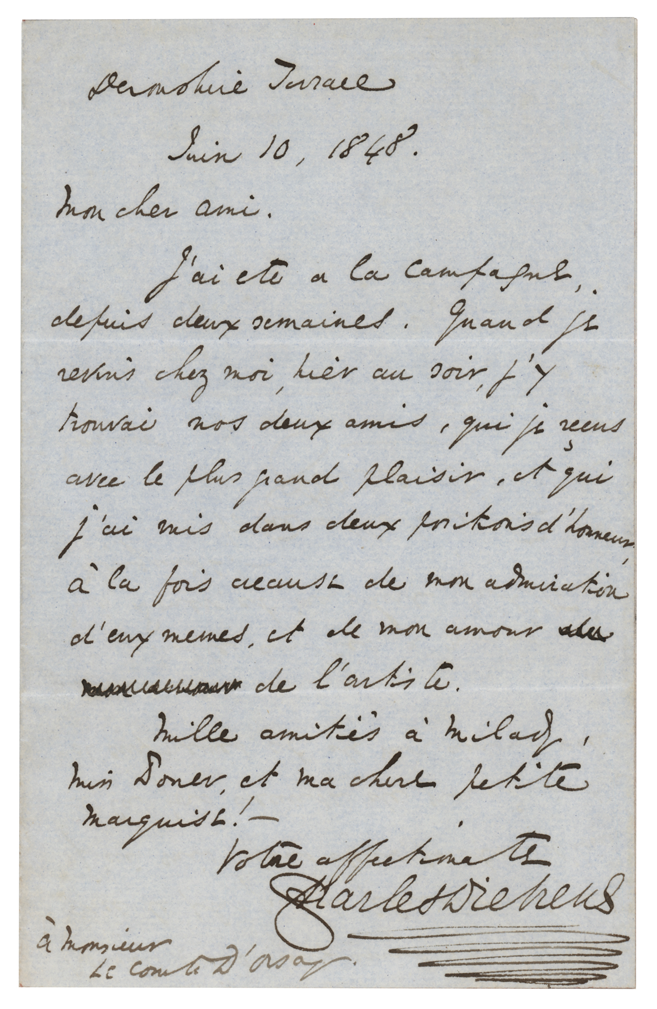 Charles Dickens Autograph Letter Signed | RR Auction