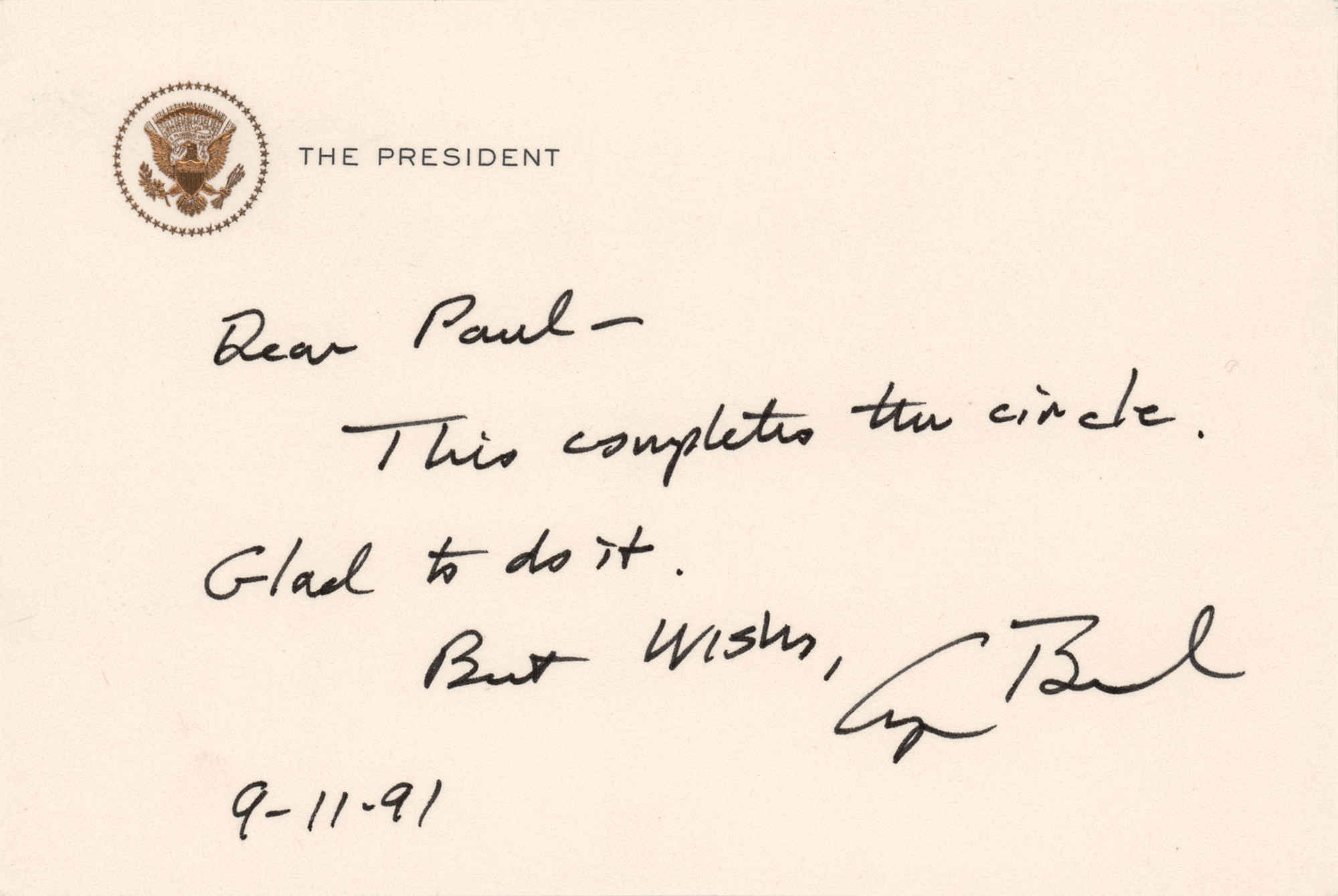 George Bush Autograph Letter Signed as President | RR Auction