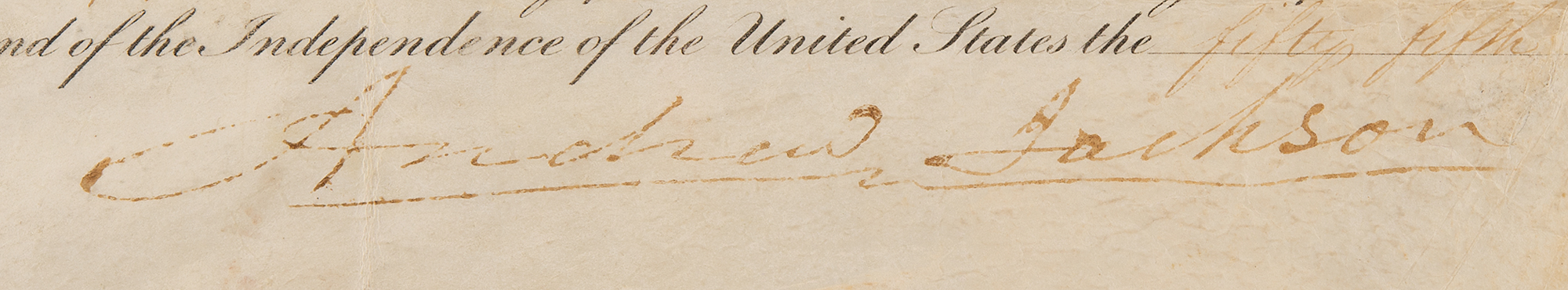 Andrew Jackson Document Signed as President | RR Auction