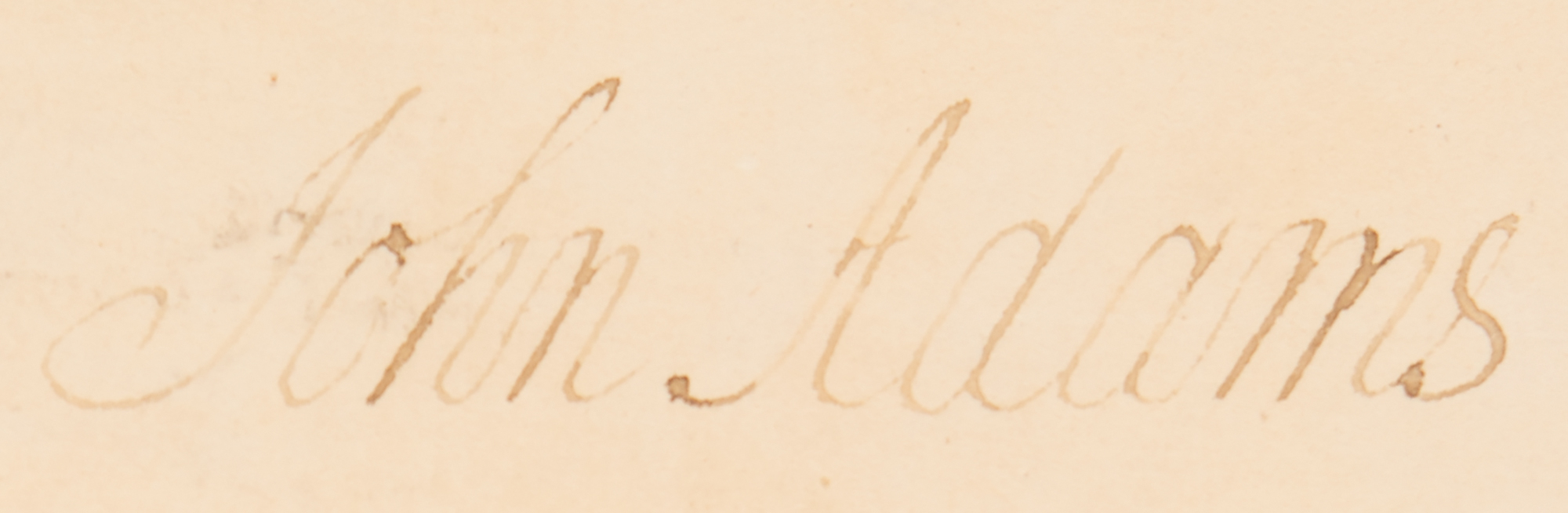 John Adams Partial Document Signed as President | RR Auction