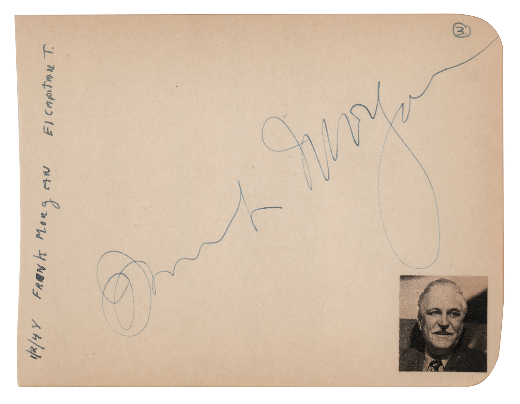 Wizard of Oz: Frank Morgan Signature | RR Auction
