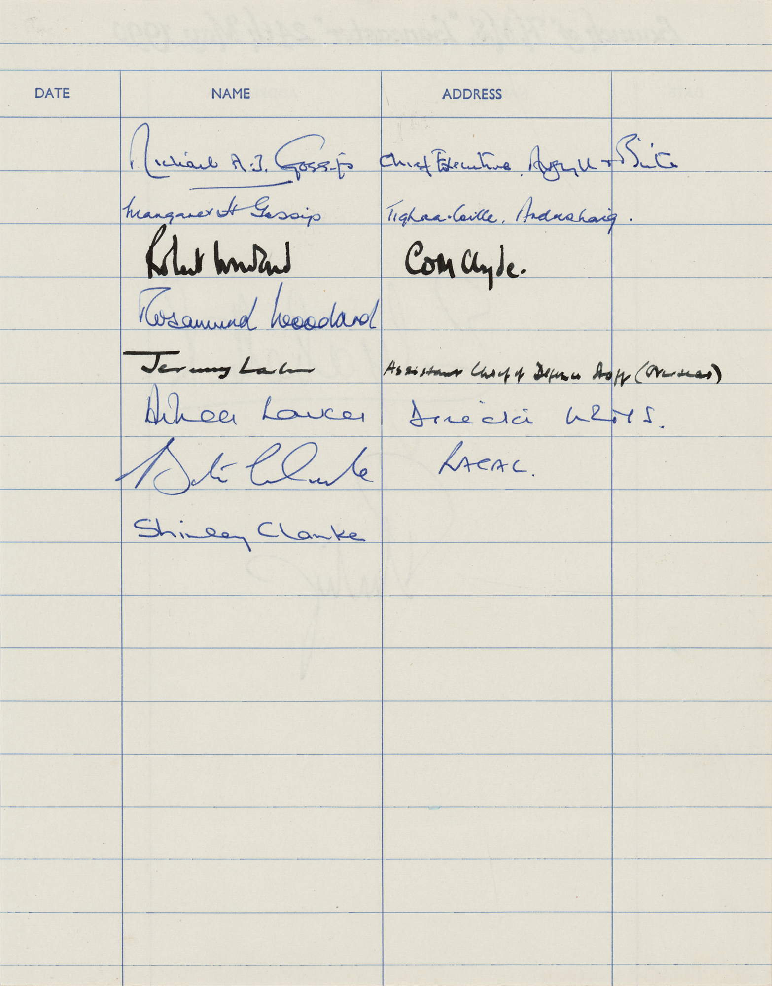 Queen Elizabeth II and Prince Philip Signatures from the 'Launch of