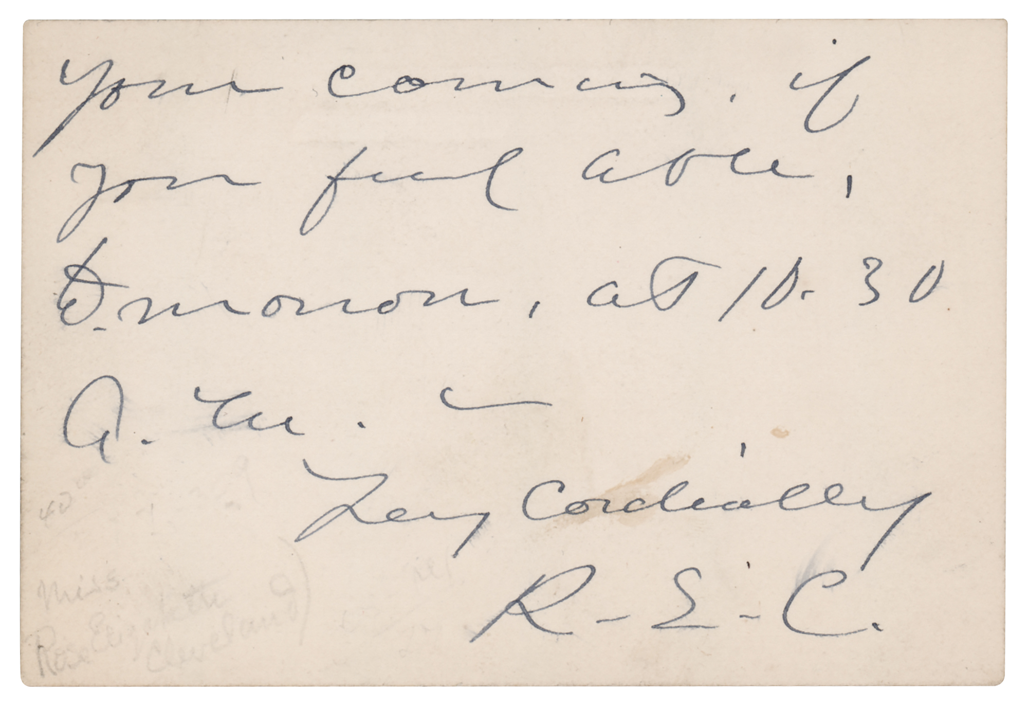 Rose Cleveland Autograph Letter Signed | RR Auction