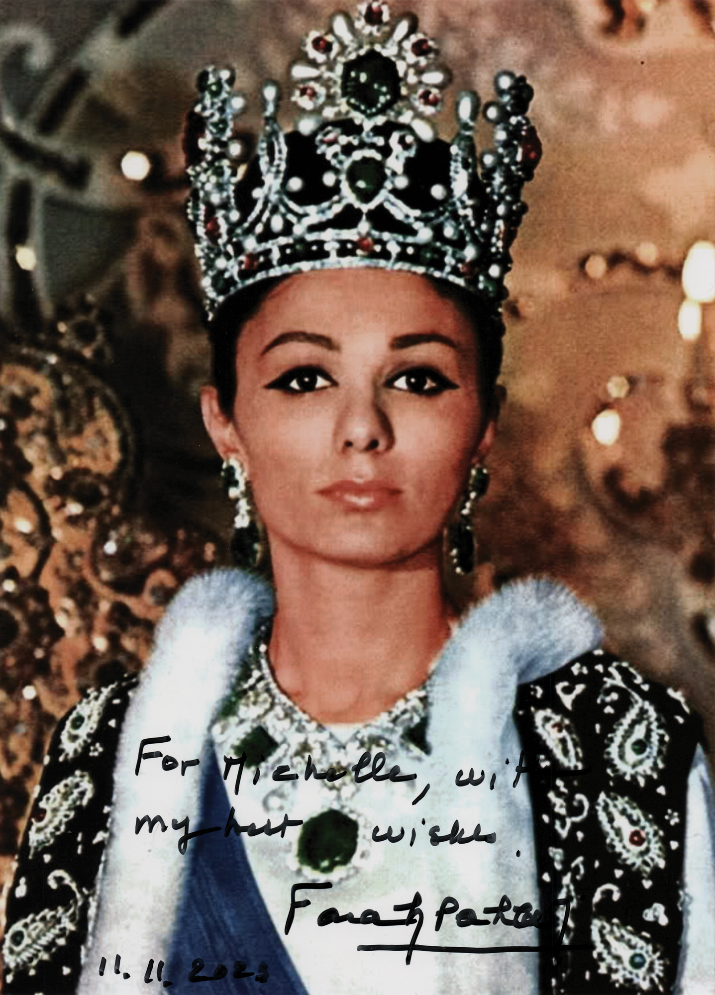 Farah Pahlavi Signed Photograph | RR Auction