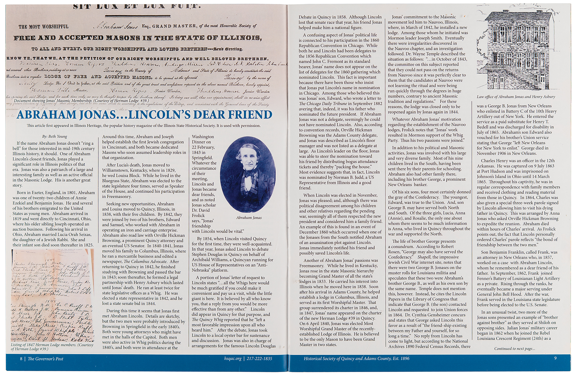 Abraham Lincoln: The Civil War Scrapbook of Abraham Jonas, State