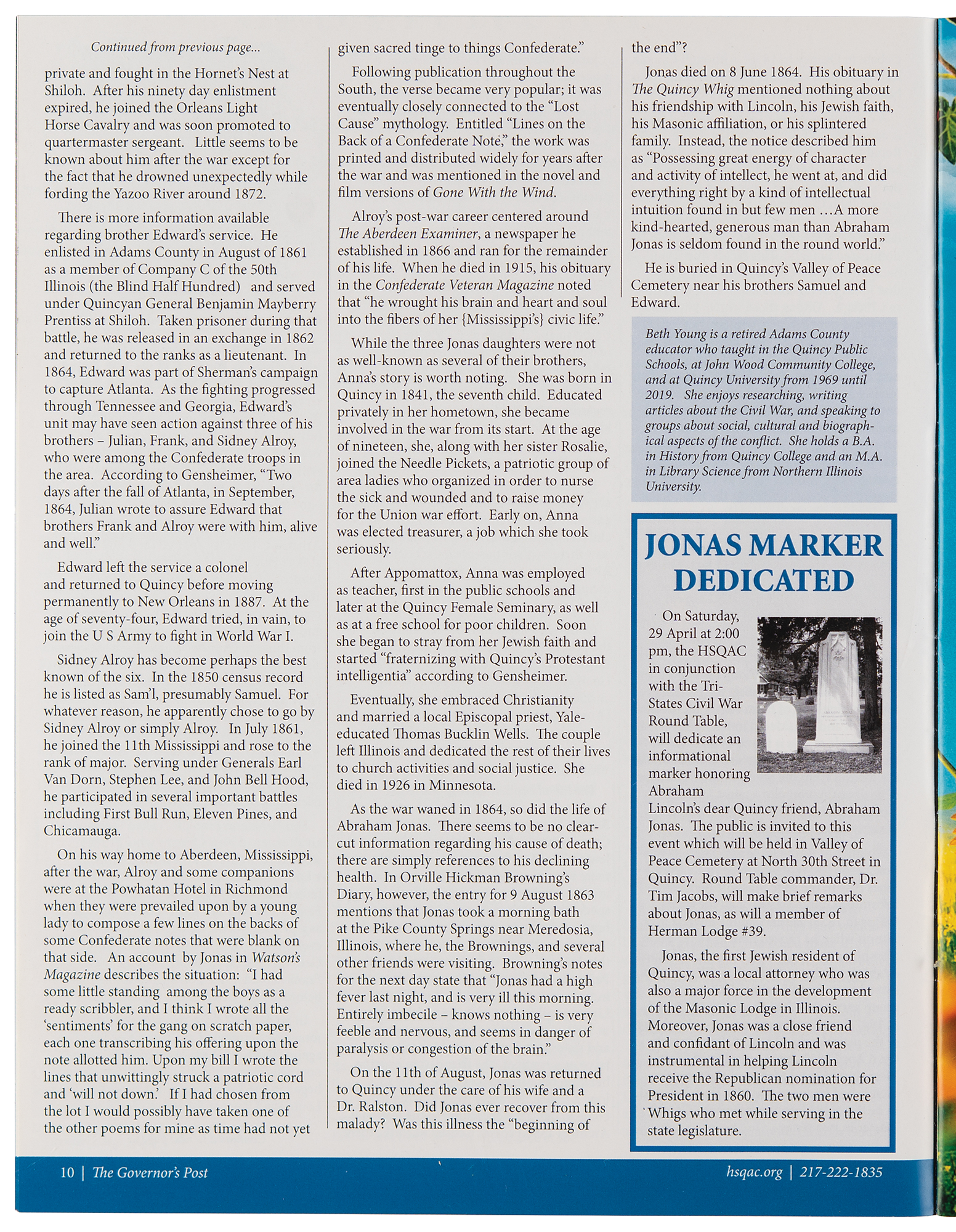 Abraham Lincoln: The Civil War Scrapbook of Abraham Jonas, State