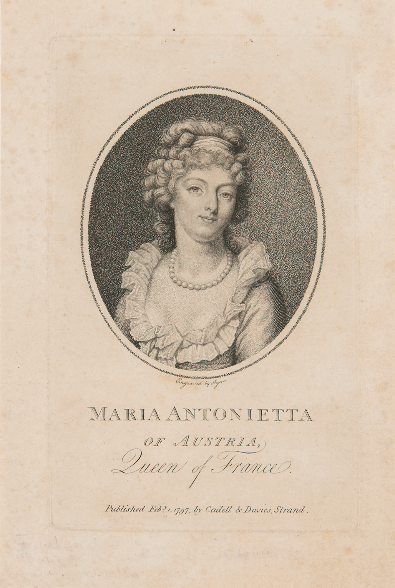 Marie Antoinette (13) Period Engraved Portraits from the 18th and 19th
