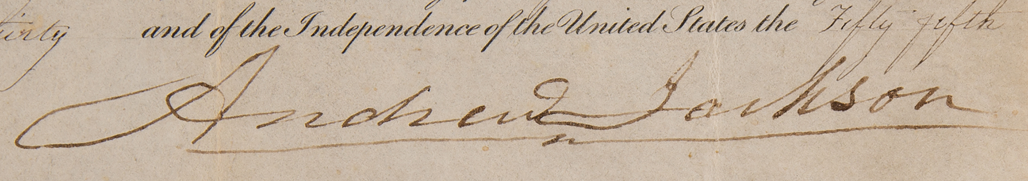 Andrew Jackson Document Signed as President | RR Auction