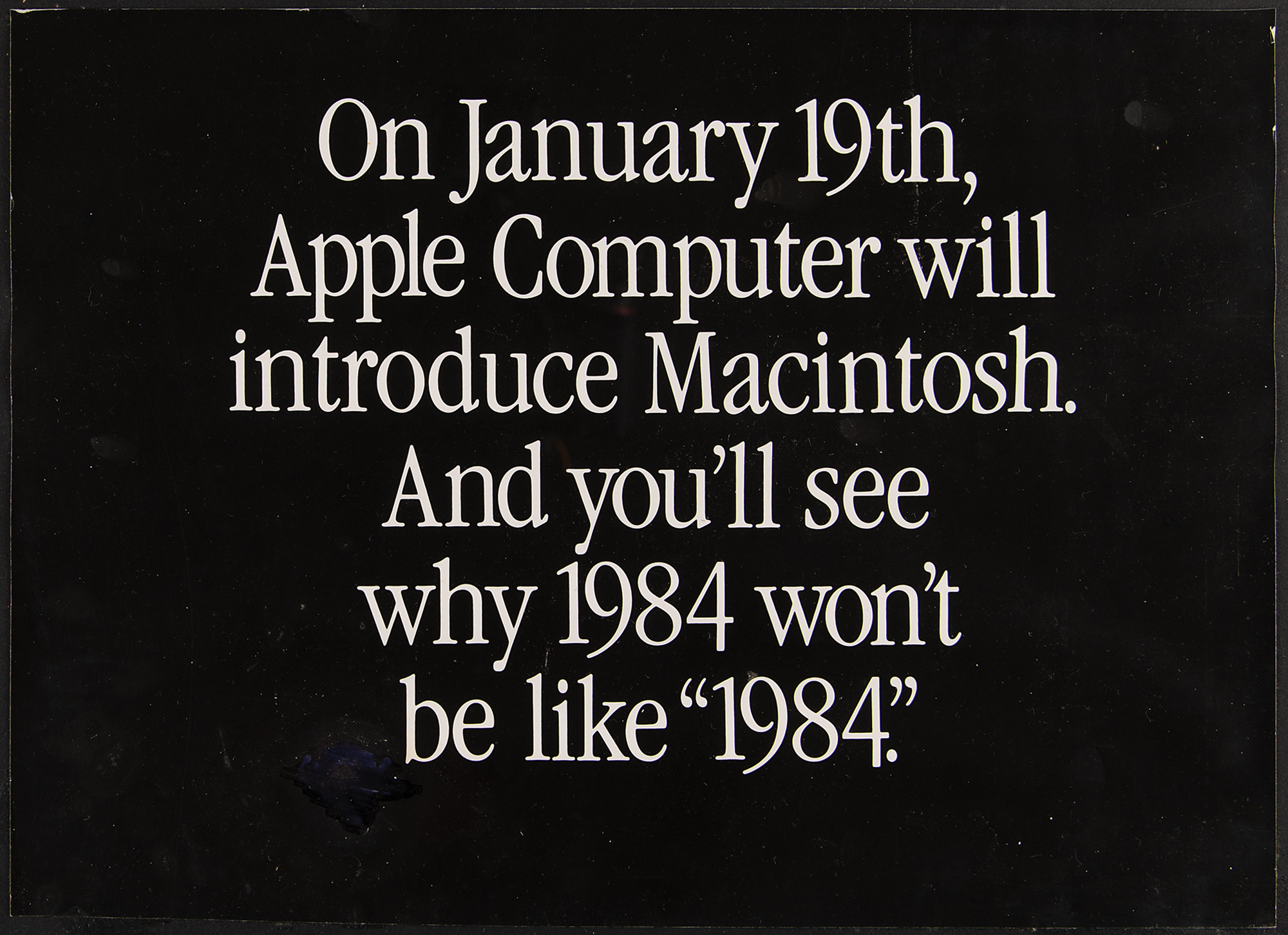 Ridley Scott Storyboard Display for the Apple Chiat/Day '1984'