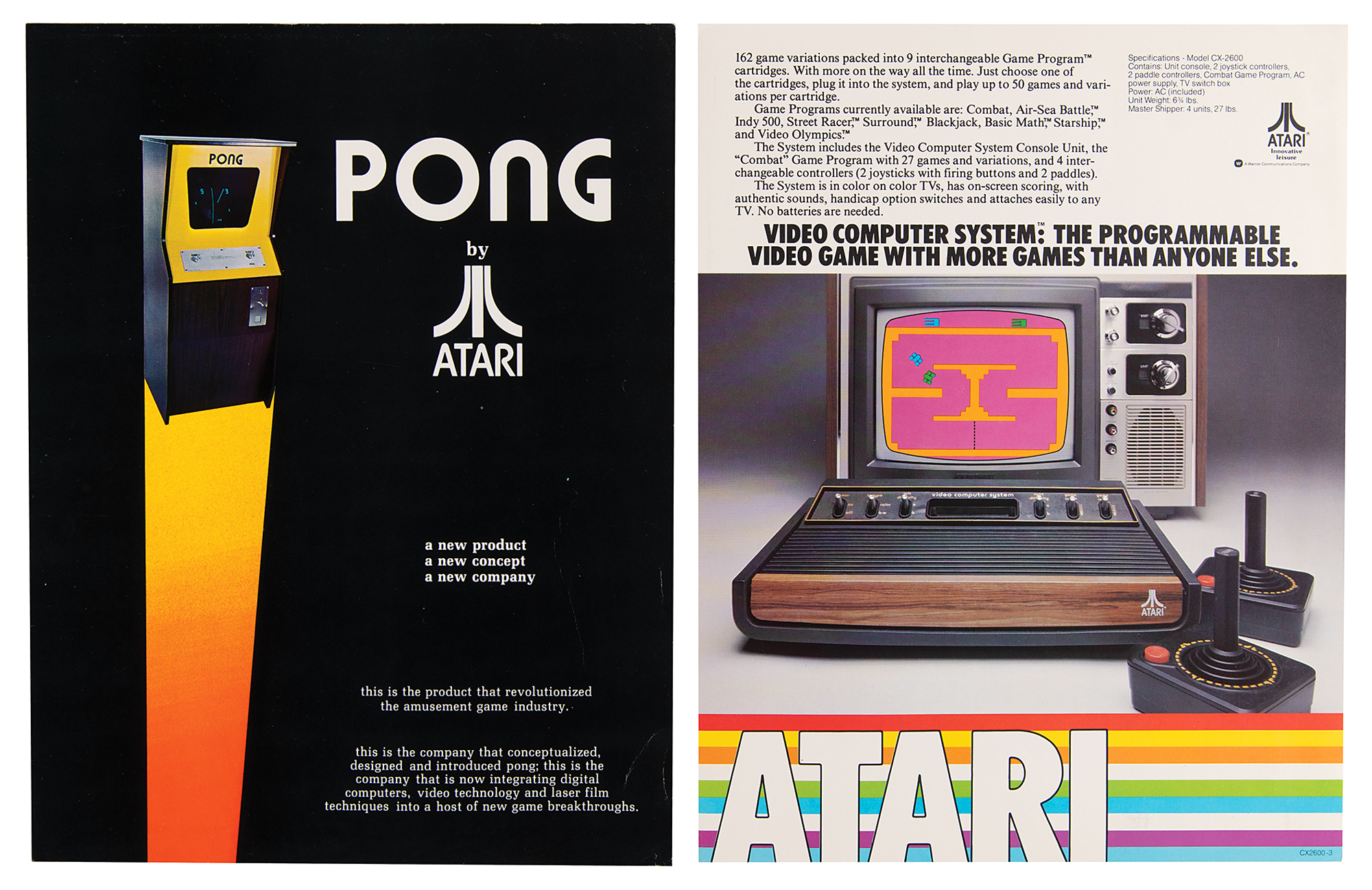 Atari: PONG Arcade Video Game (1972) - Fully Functional | RR Auction