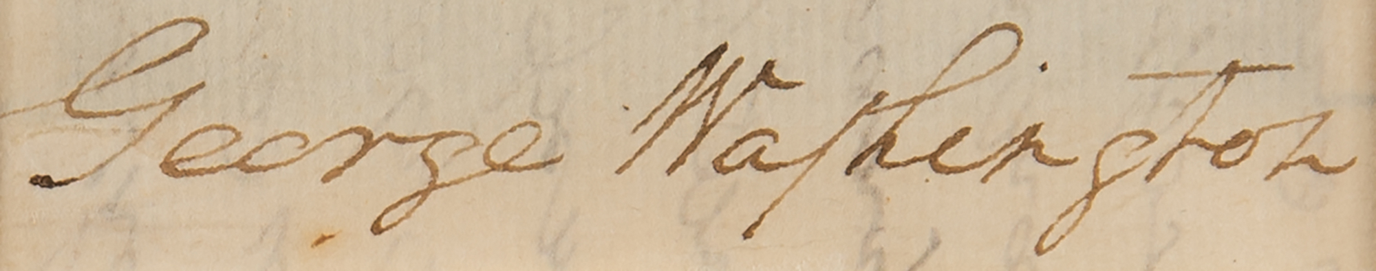 George Washington Partial Autograph Document Signed - Full Signature