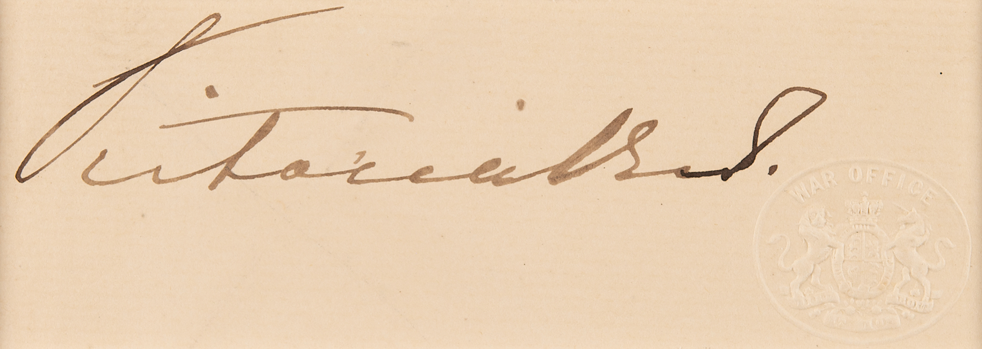 Queen Victoria Signature | RR Auction