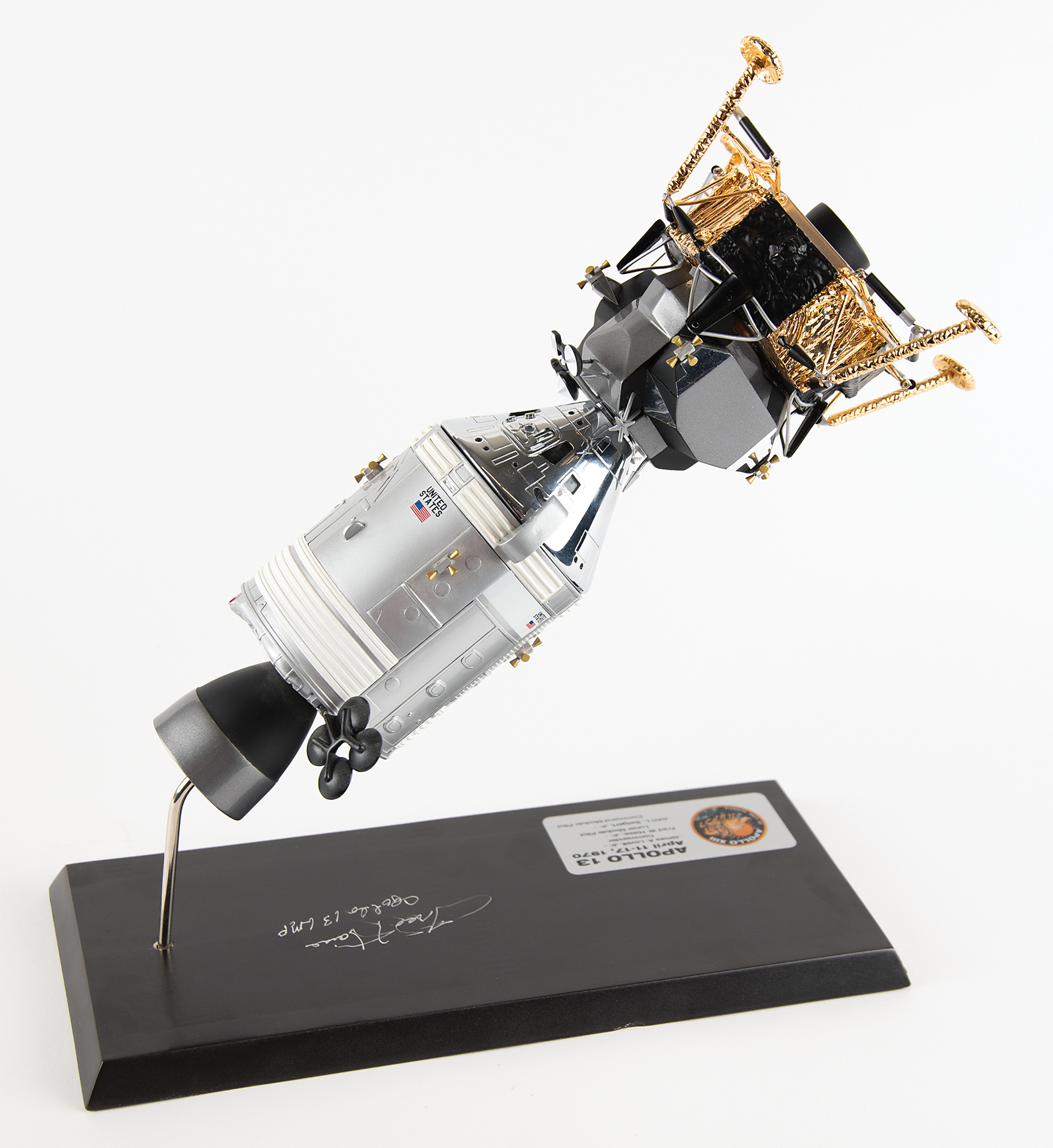 Fred Haise Signed Apollo 13 Model by Danbury Mint | RR Auction