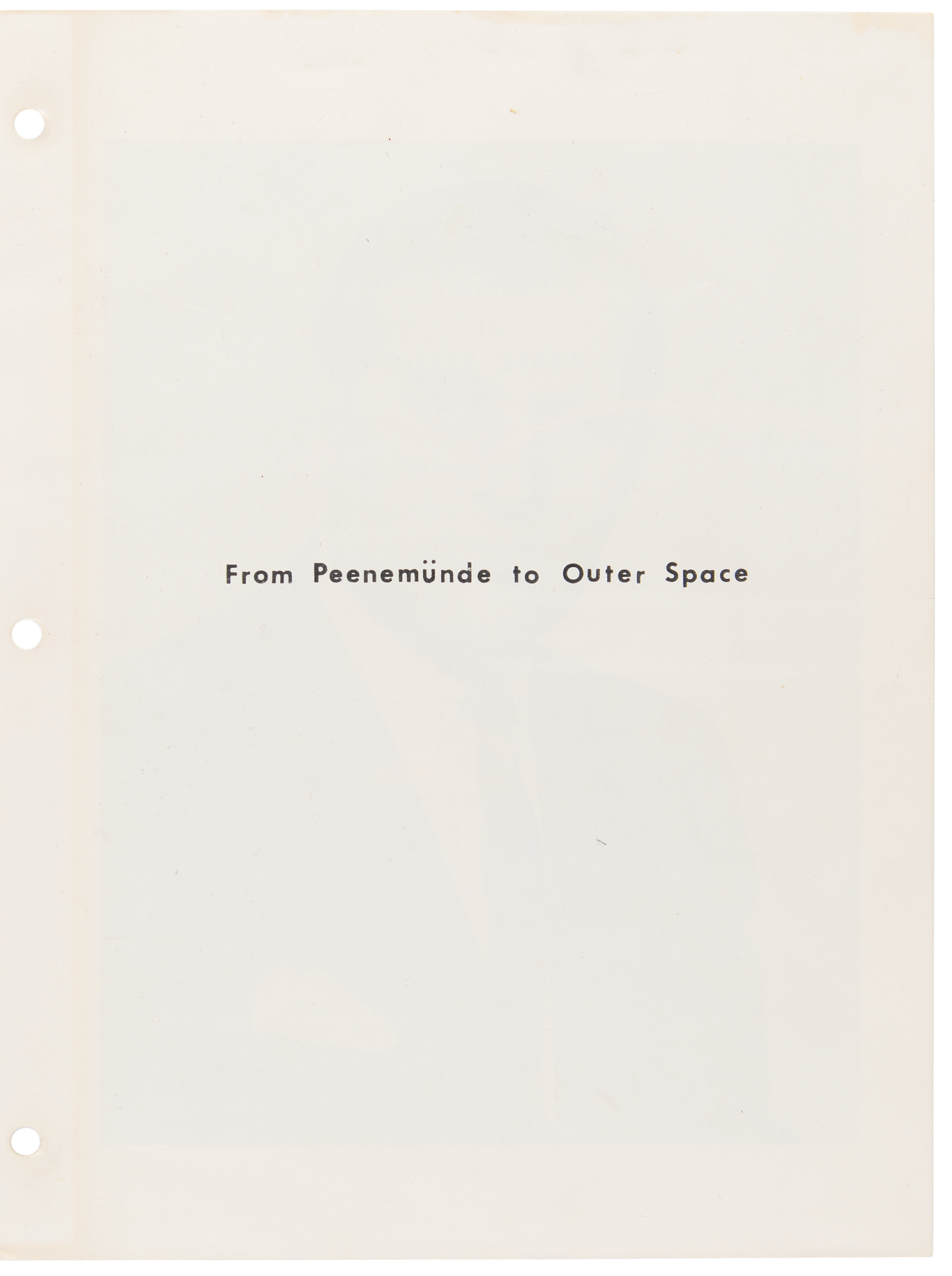 Wernher von Braun Rare 50th Birthday Book - From Peenemunde to Outer