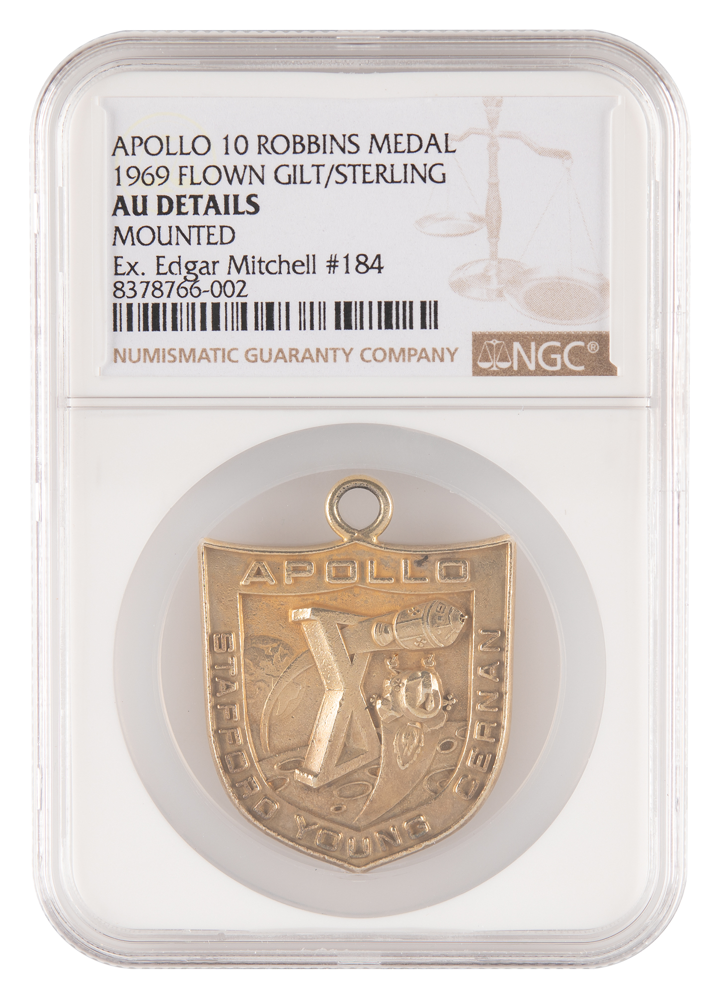Apollo 10 Flown Robbins Medallion - From the Personal Collection of