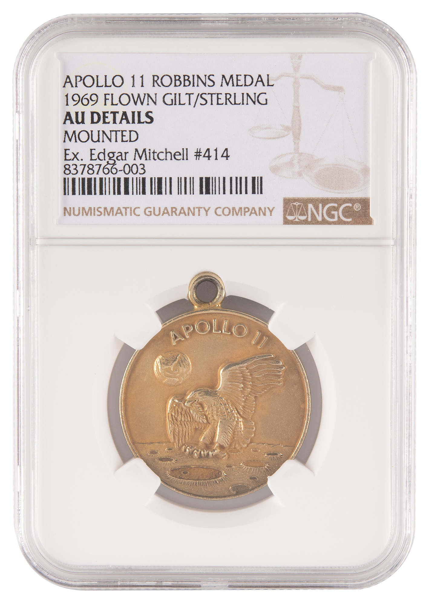 Apollo 11 Flown Robbins Medallion - From the Personal Collection of