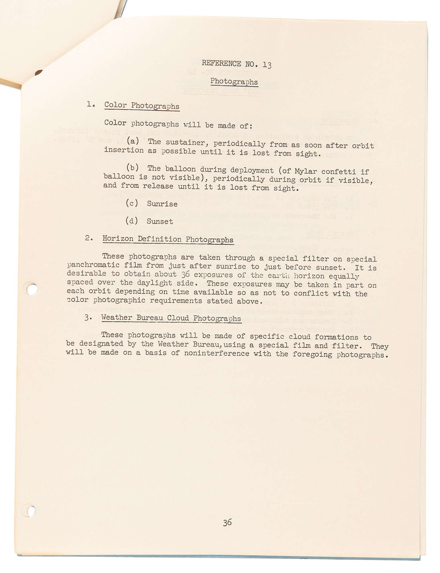 Scott Carpenter's Mercury-Atlas 7 Flight Plan | RR Auction