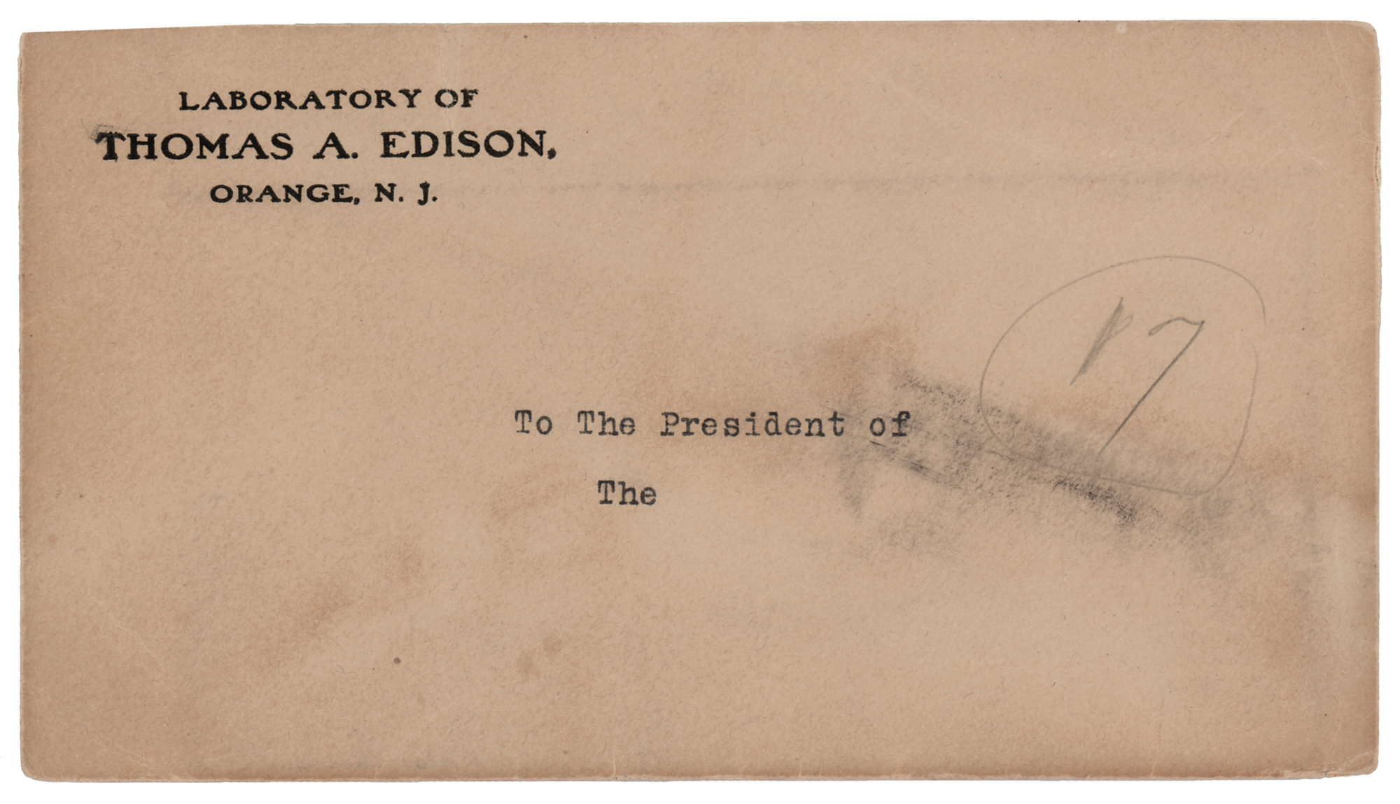 Thomas Edison Typed Letter Signed to a World Leader: "I am