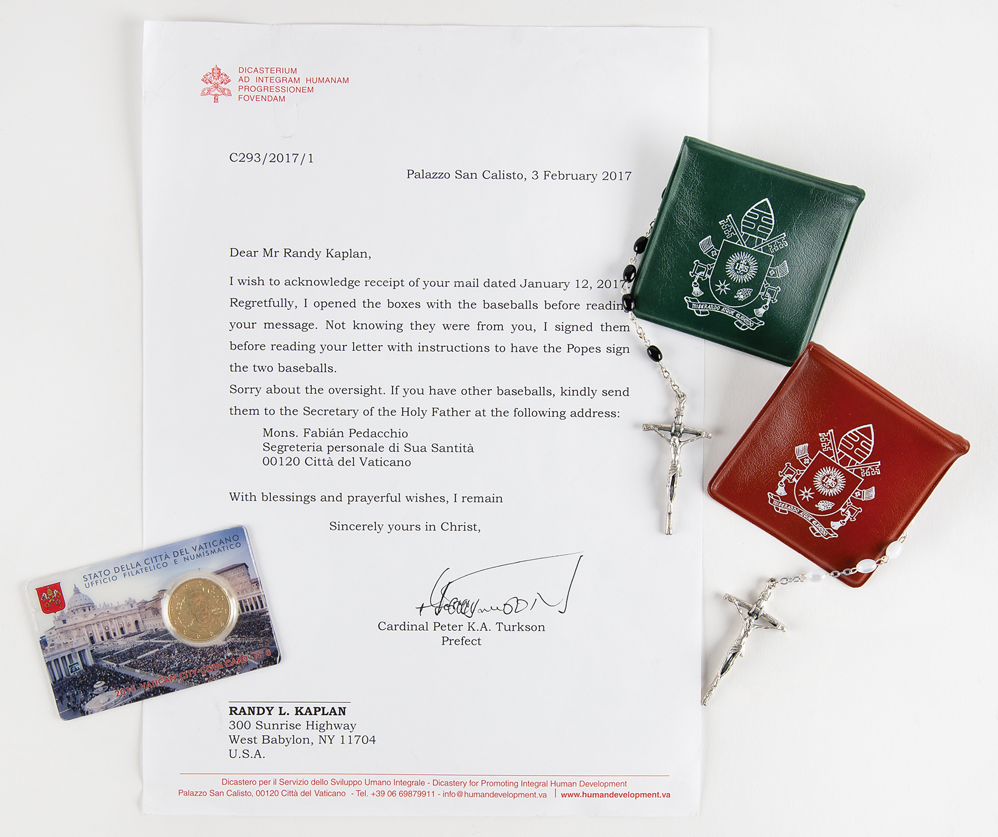 Pope Francis Single-Signed Baseball | RR Auction