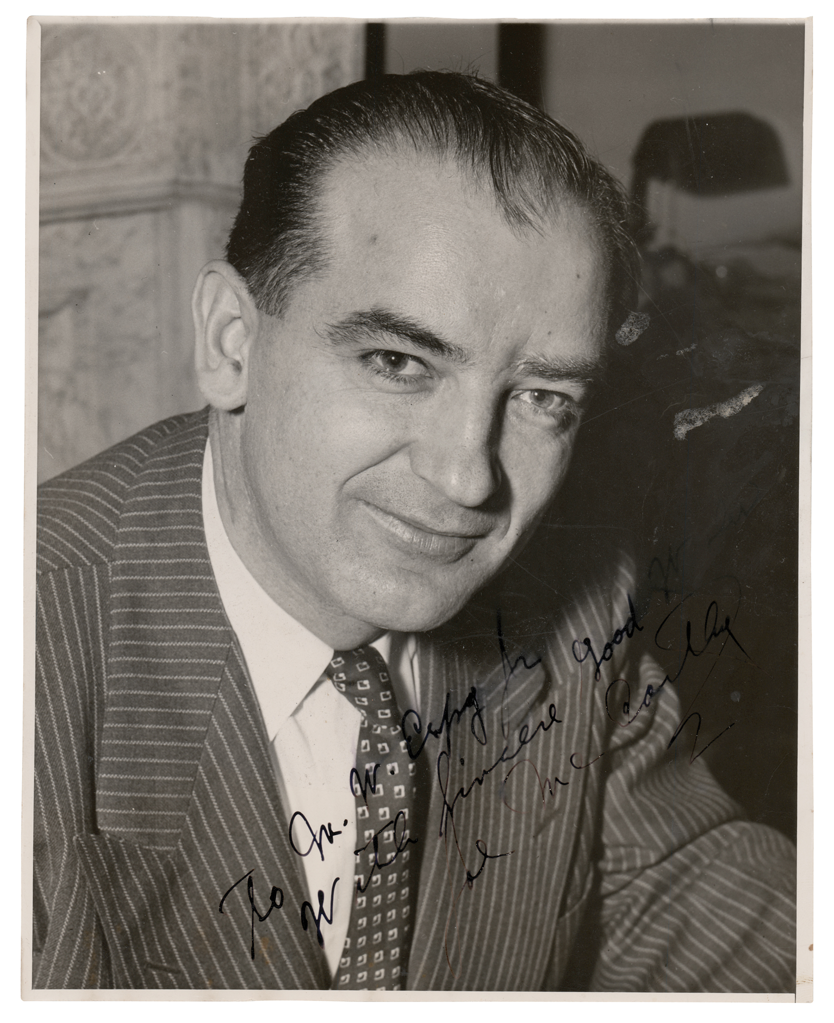 Joseph McCarthy Signed Photograph | RR Auction